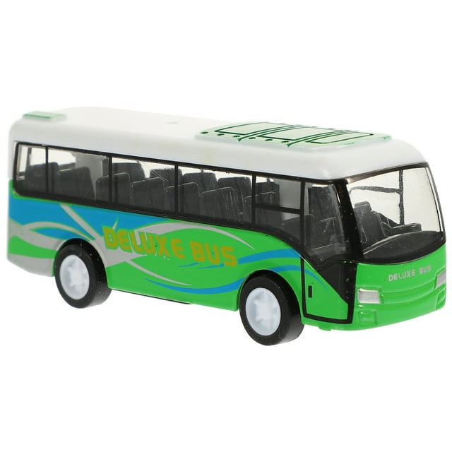 Inertia Bus Model Lifelike Bus Toy Learning Car Toy Realistic Simulated ...