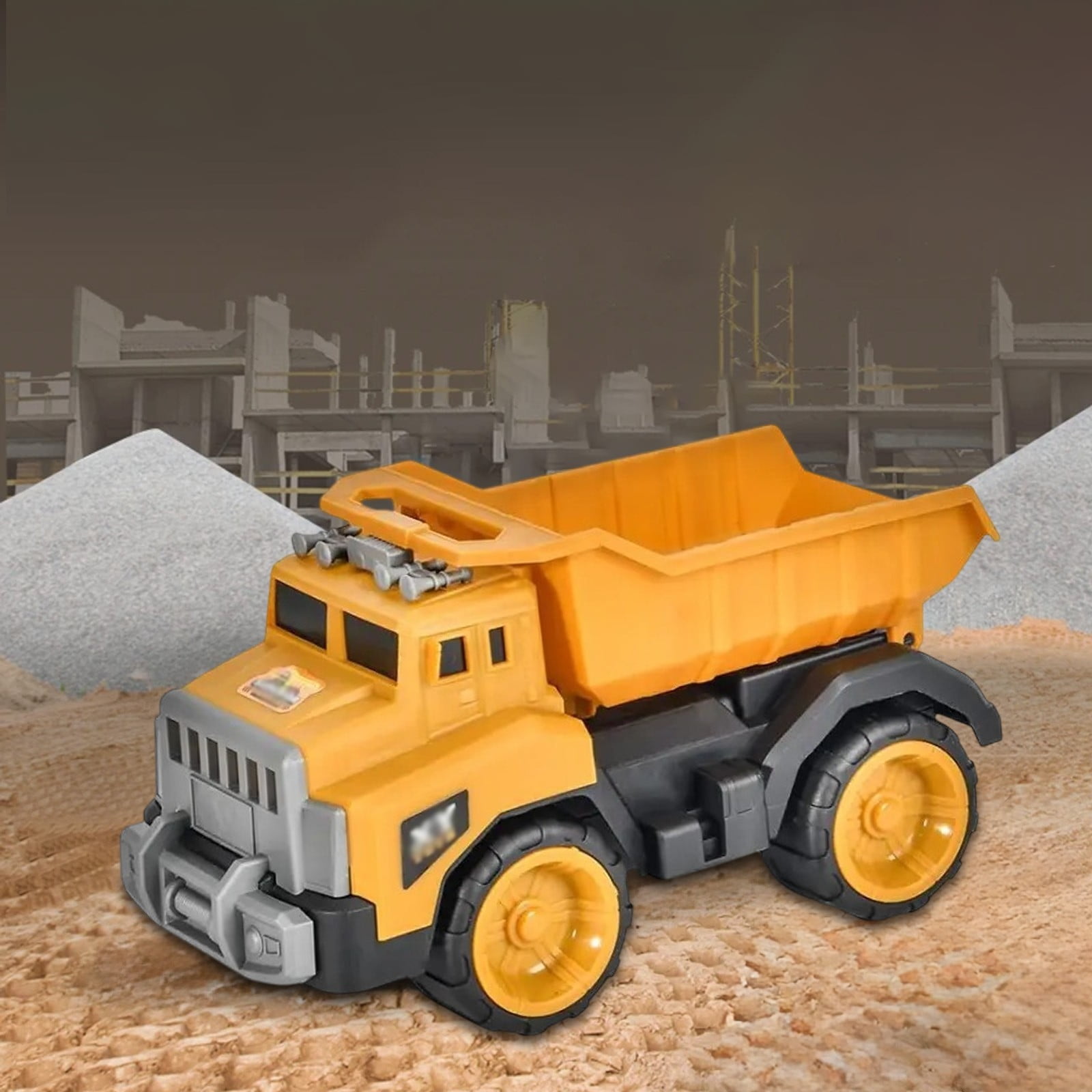 Inertia-Powered Construction Vehicle Toy - All-Terrain Engineering Dump ...