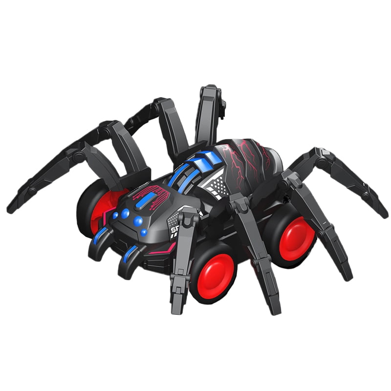 Inertia Powered Spider Racer Toy, Moving Legs & PK Racing, Rubber Tires ...