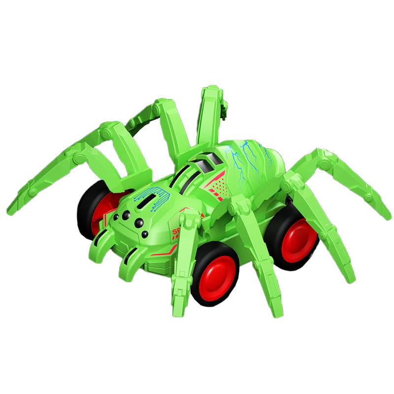 Inertia Powered Spider Racer Toy, Moving Legs & PK Racing, Rubber Tires ...