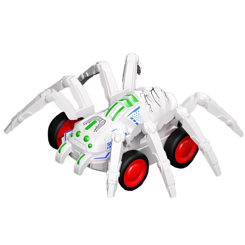 Inertia Powered Spider Racer Toy, Moving Legs & PK Racing, Rubber Tires ...
