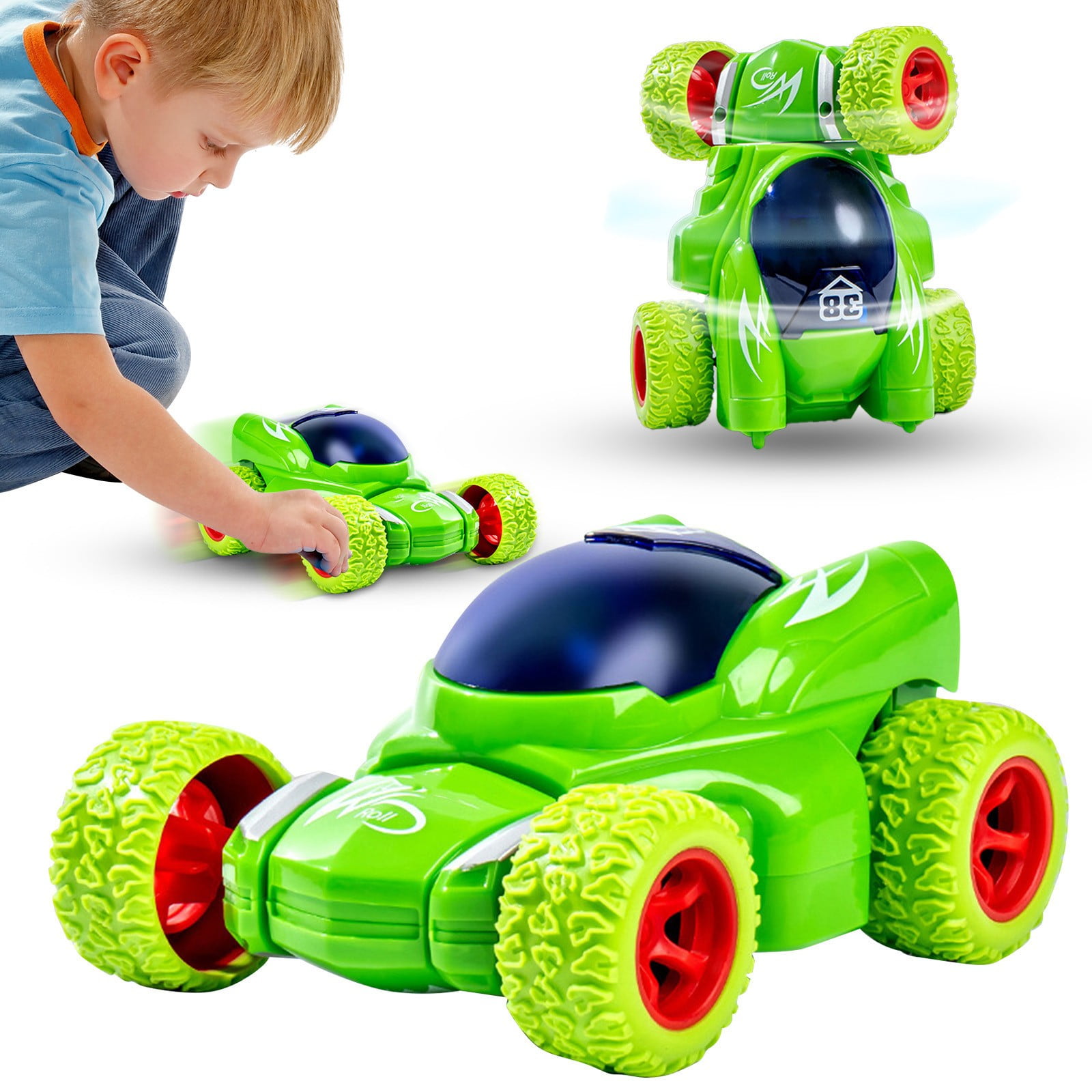 Inertia Toy Car - off Road Rotating Vehicle, Friction Powered Design ...