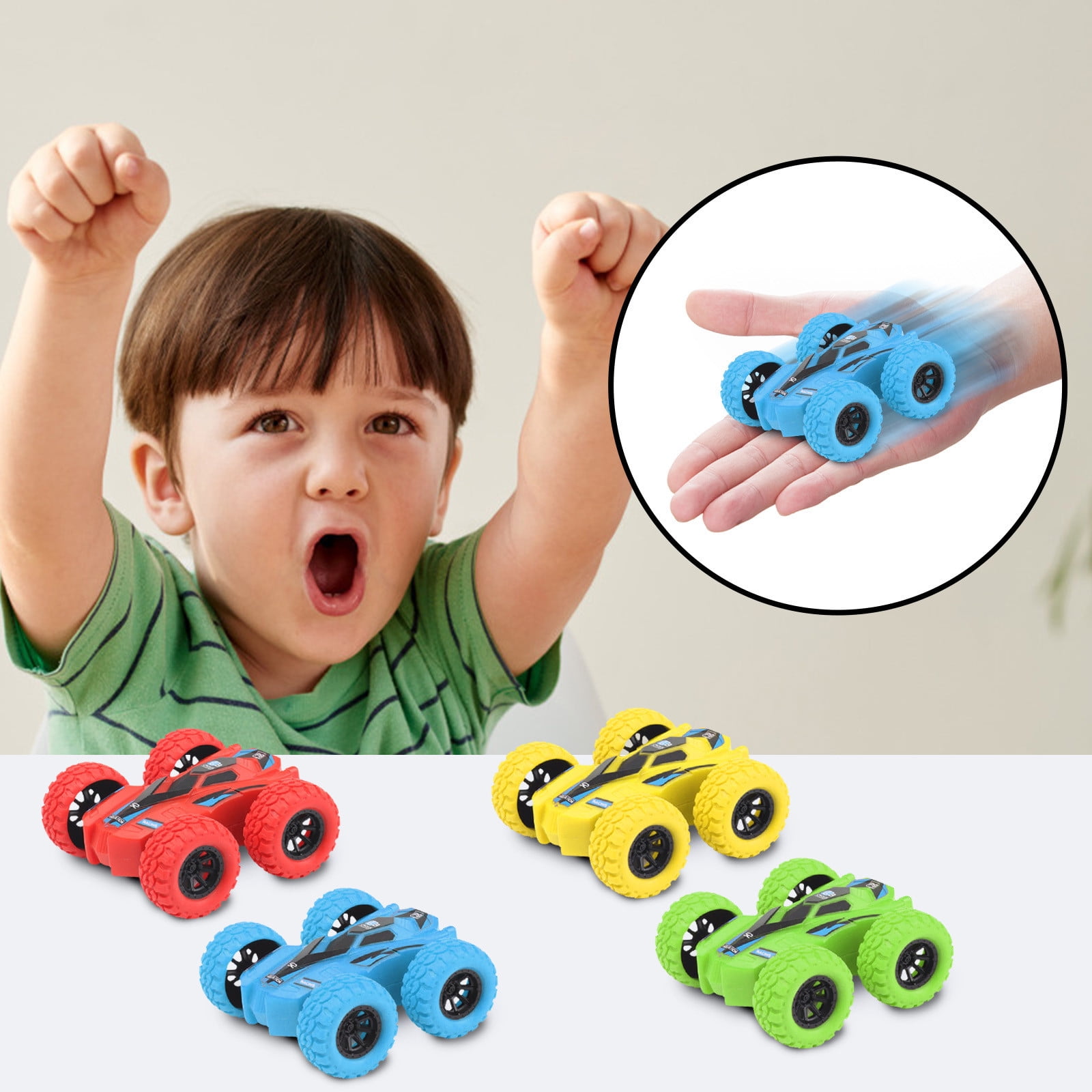 Inertial Double Fidget Toys Side Drive Toys Off-Road Toy Trucks For ...