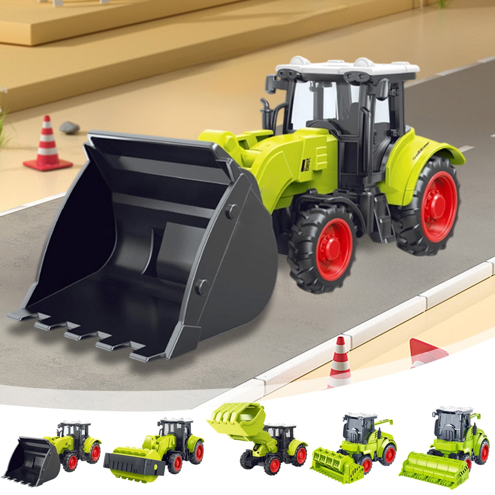 Inertial Simulation Tractor Toy for Kids – Multi-Joint Agricultural ...