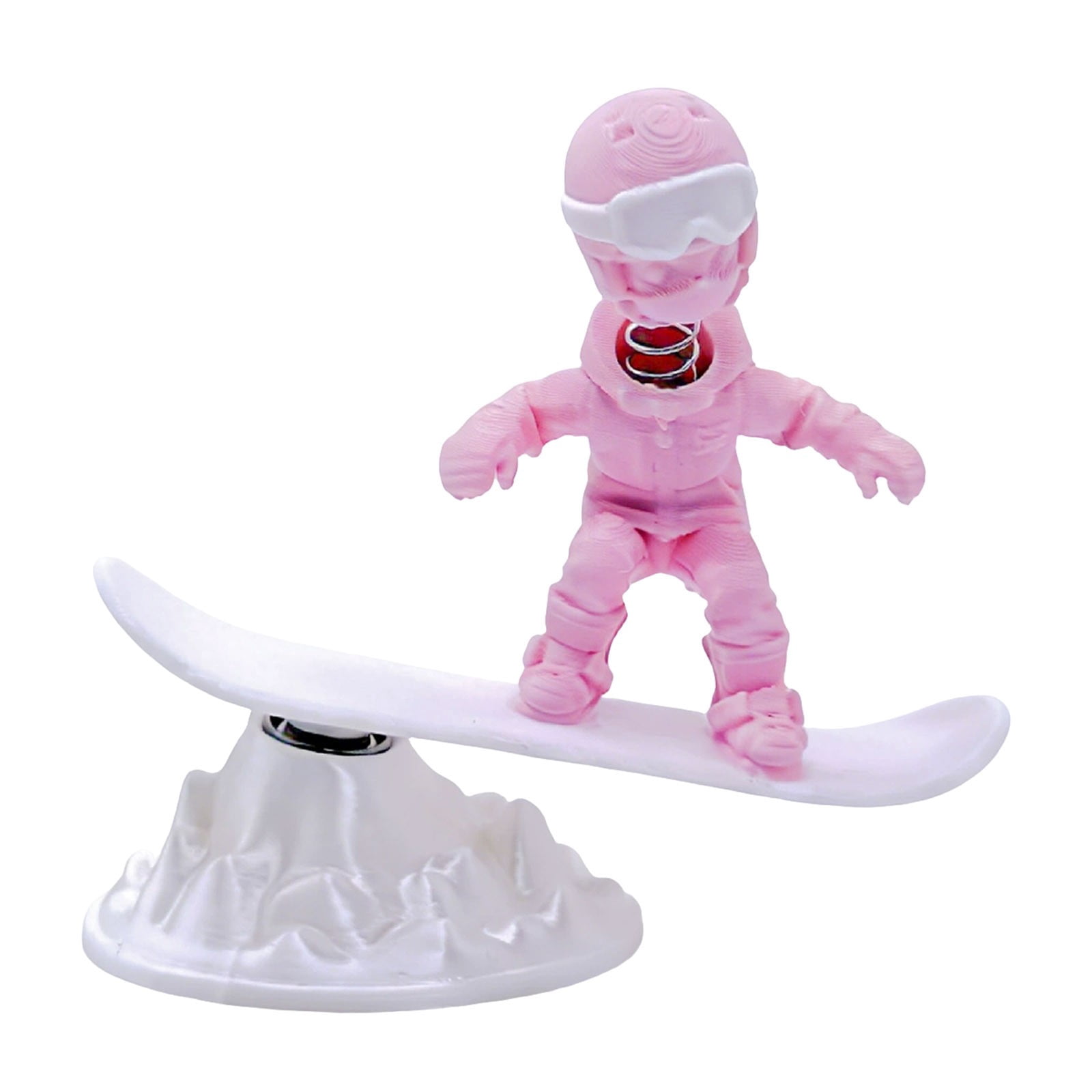 Inertial Skiing Figure Desktop Ornament for Home with Easter Print and ...