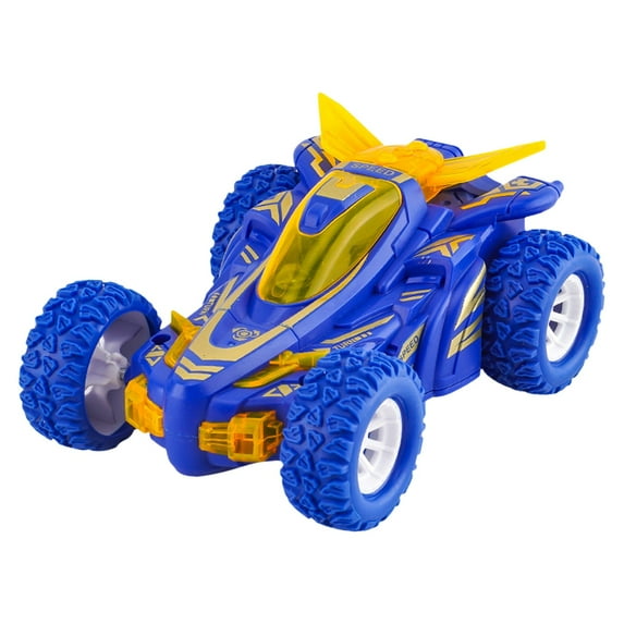 Inertial Stunt Car Toy with Led Lights, Flip And Tumble Action Vehicle ...