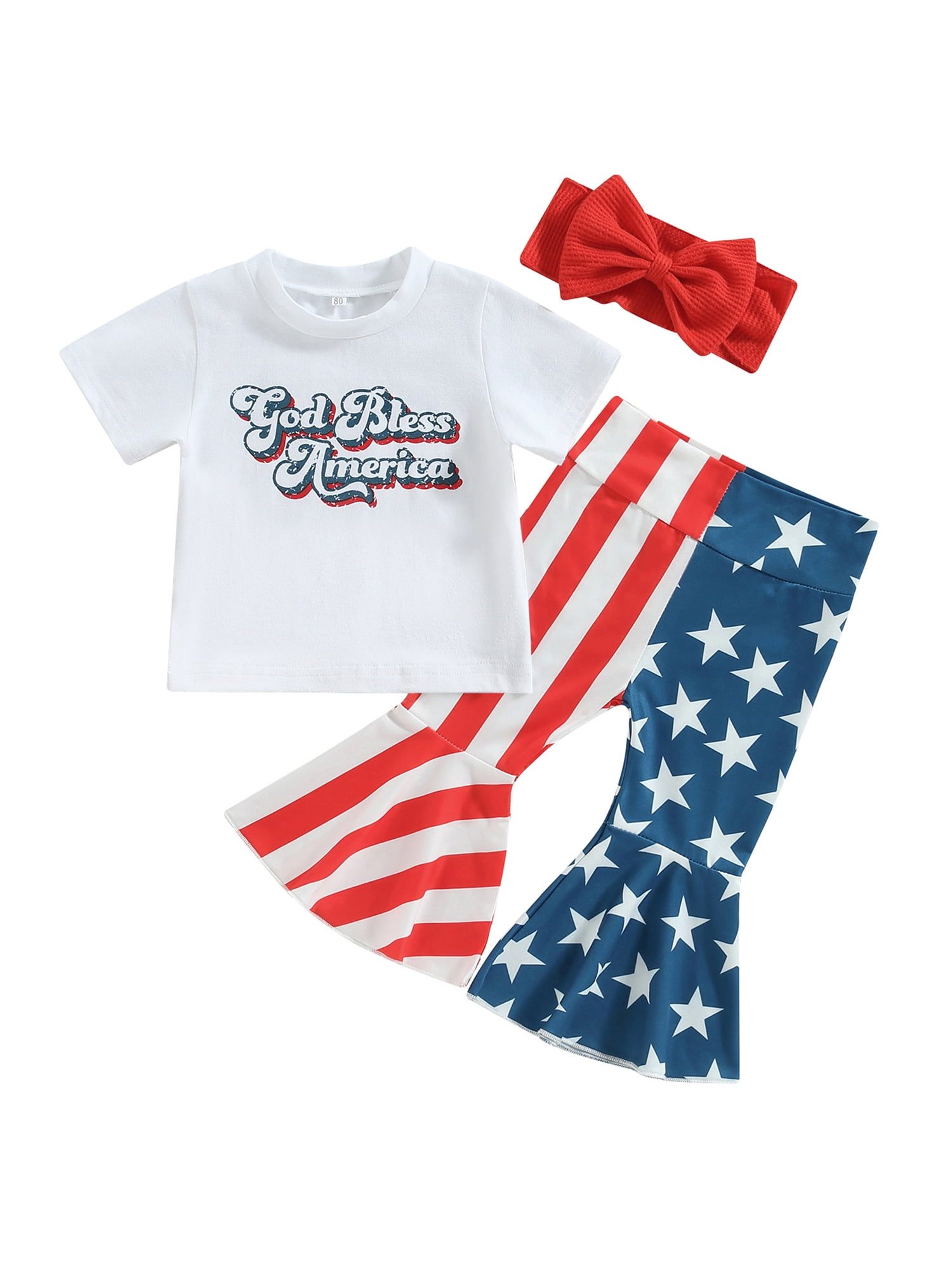 Inevnen 4th of July Baby Outfit Toddler Girl Fourth of July Shirts and ...
