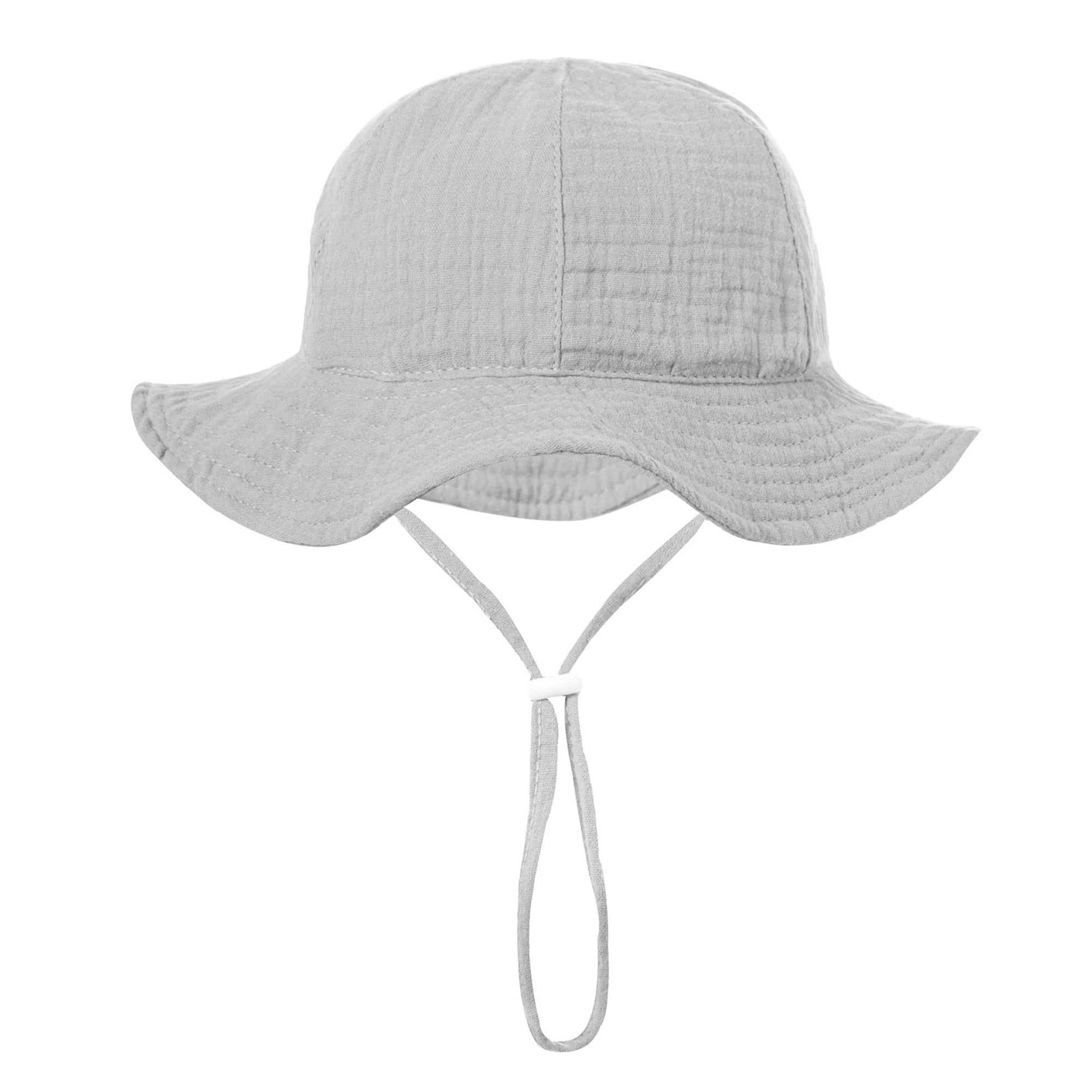 Inevnen Baby Bucket Hat Sun Protection Infant Wide Brim Fisherman ...