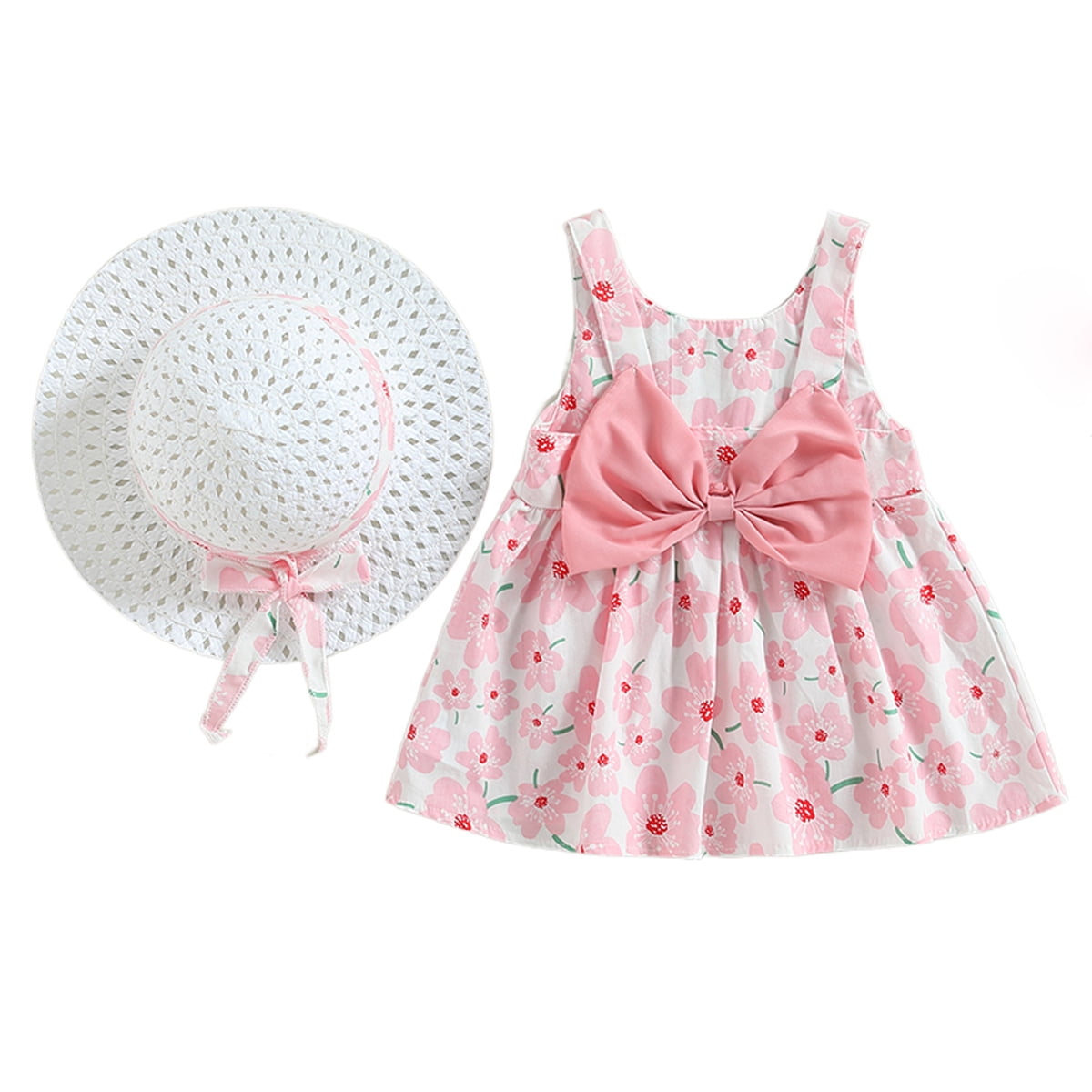 Inevnen Baby Girl Tutu Dress Summer Sleeveless Backless Princess ...