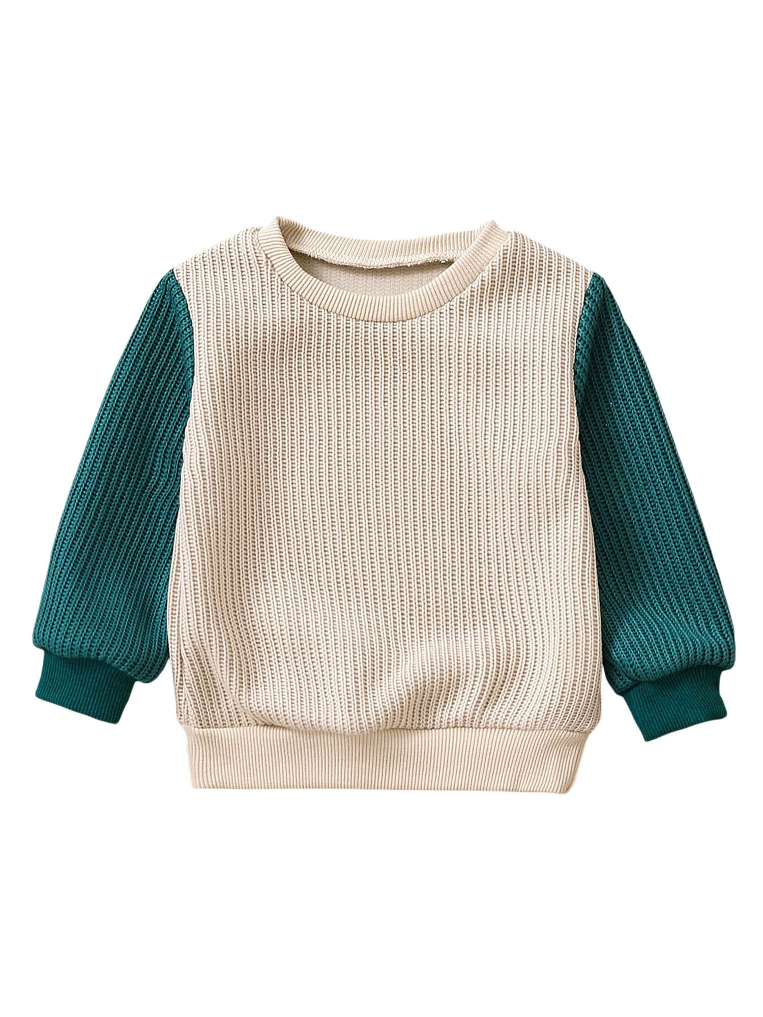Inevnen Baby Kids Boys Girls Sweatshirt, Long Sleeve Crew Neck Contrast ...