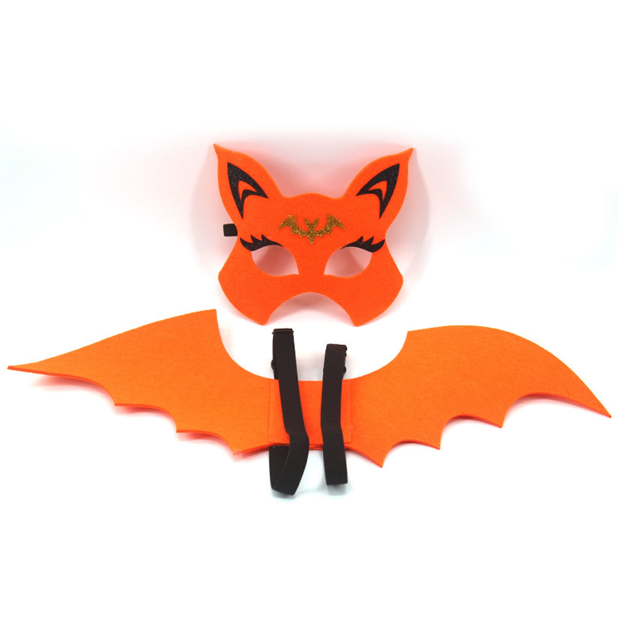 Inevnen Bat Costume for Kids and Teens Black Bat Wings with Face ...