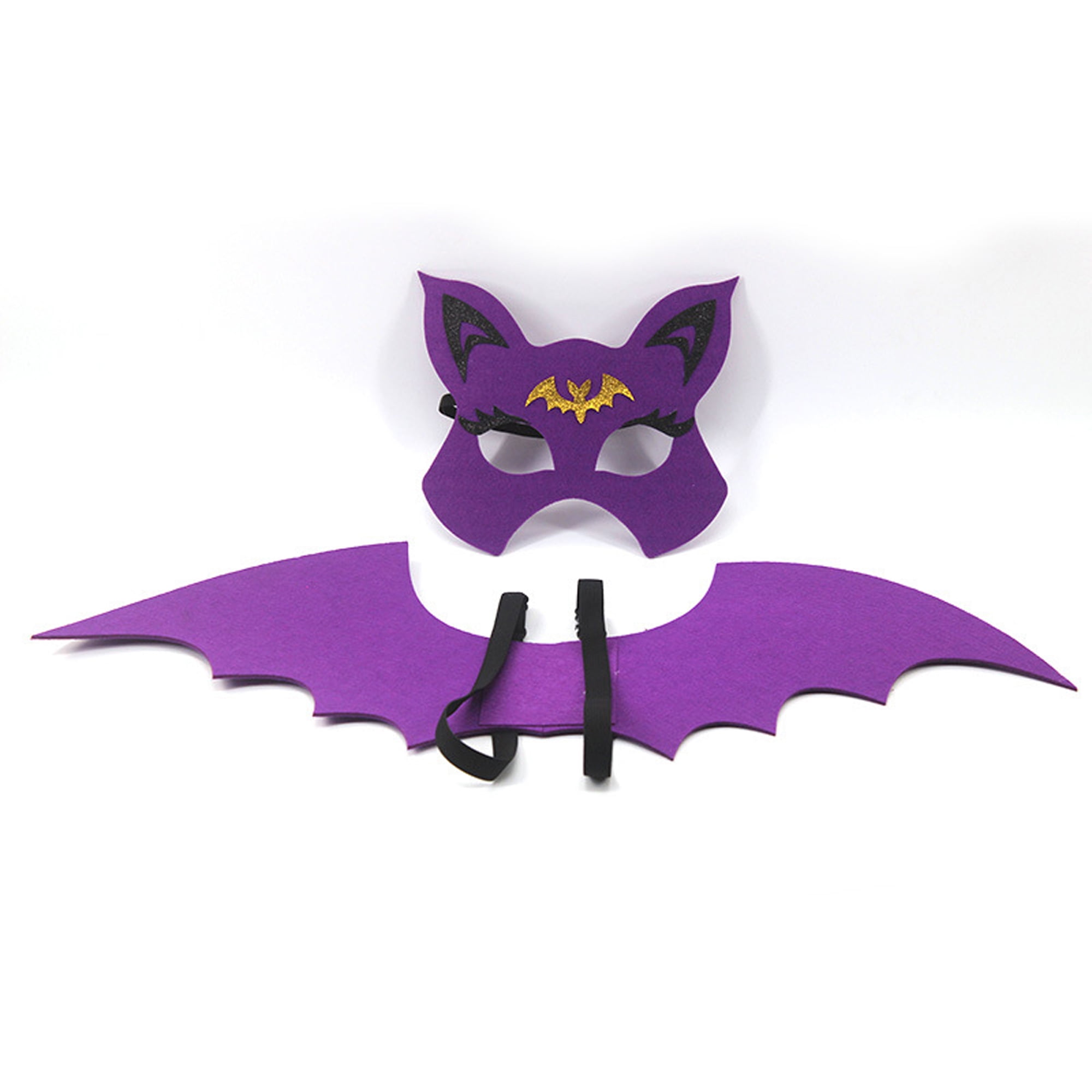 Inevnen Bat Costume for Kids and Teens Black Bat Wings with Face ...