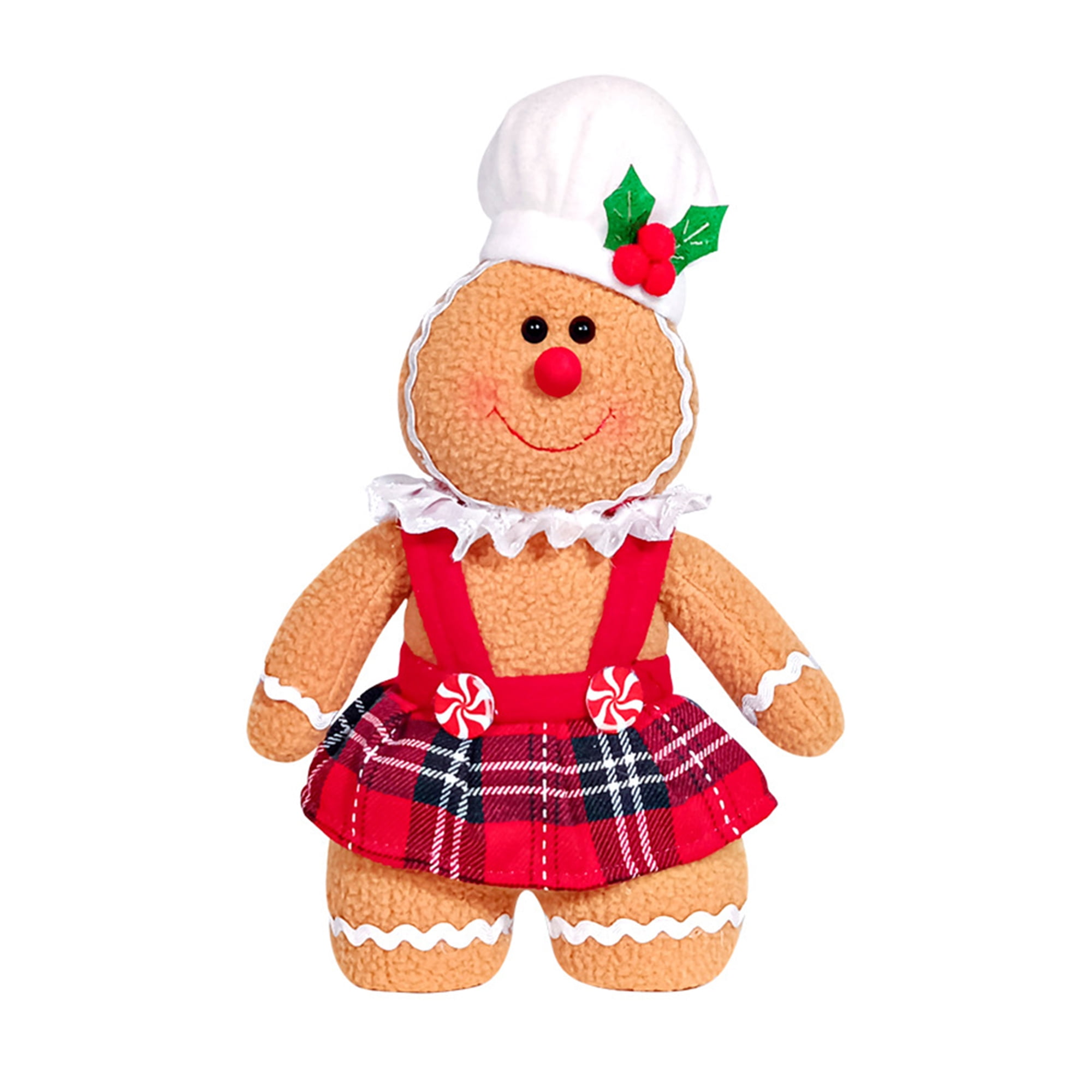 Inevnen Christmas Gingerbread Man Plush Toys Small Stuffed Dolls ...