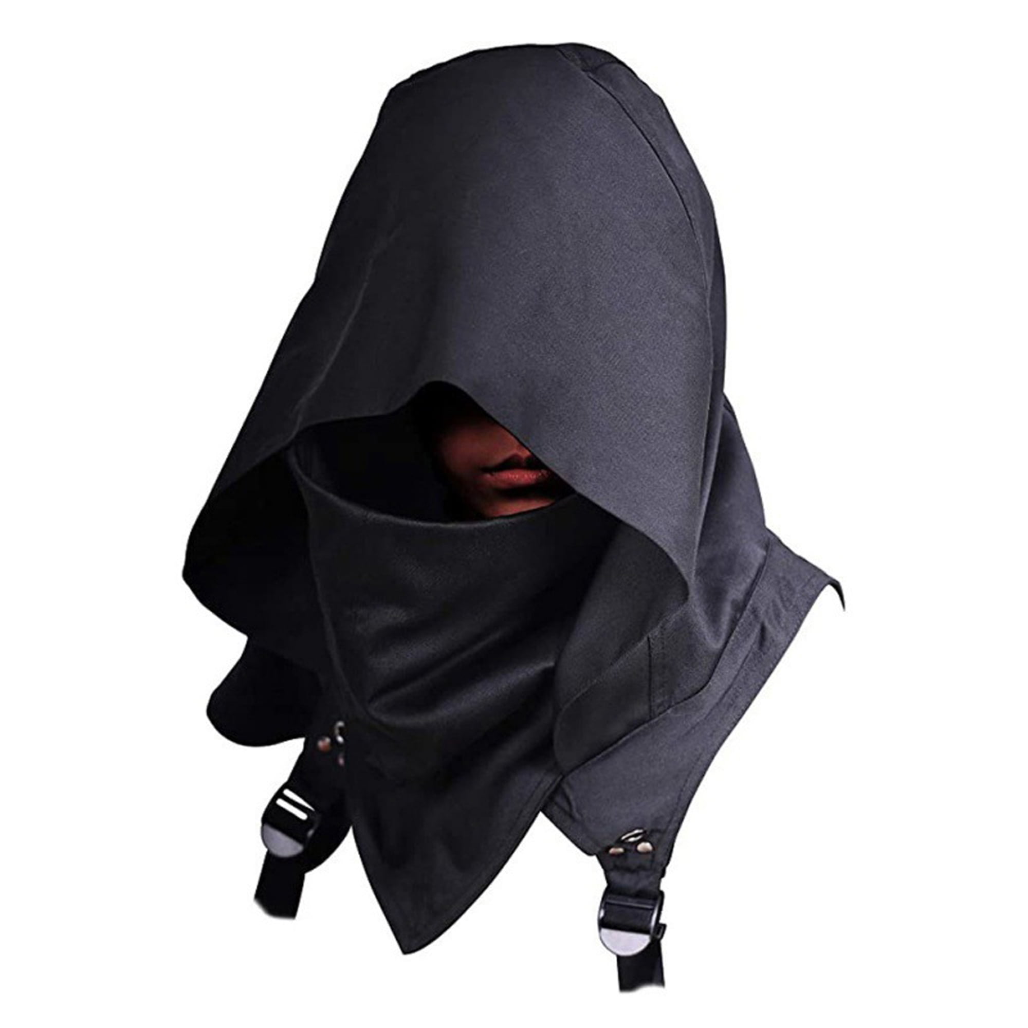 Inevnen Costume Hood Cyberpunk Rogue Cowl Hood Scarf Cosplay ...