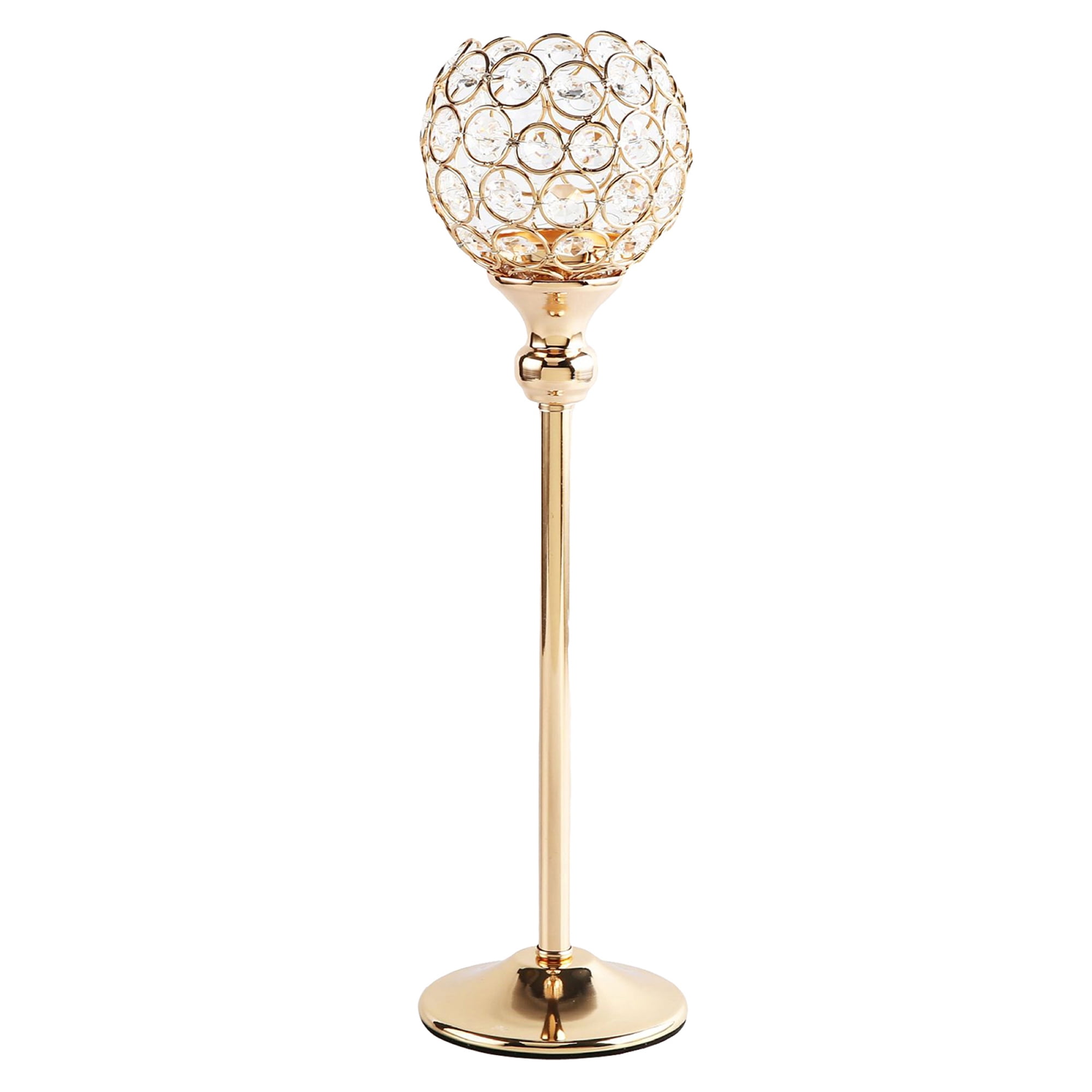 Inevnen Creative Candlestick Decor Crystal Candles Romantic Wedding ...