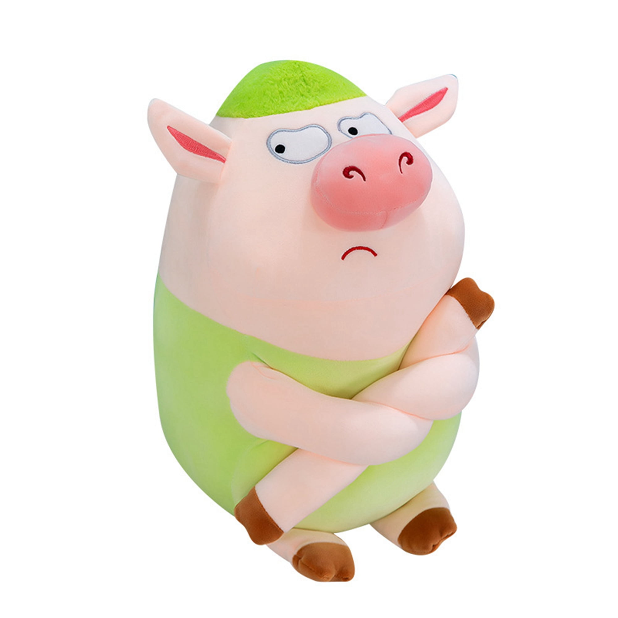 Inevnen Cute Angry Pig Plush Toy Cross Hand Soft Stuffed Cartoon ...