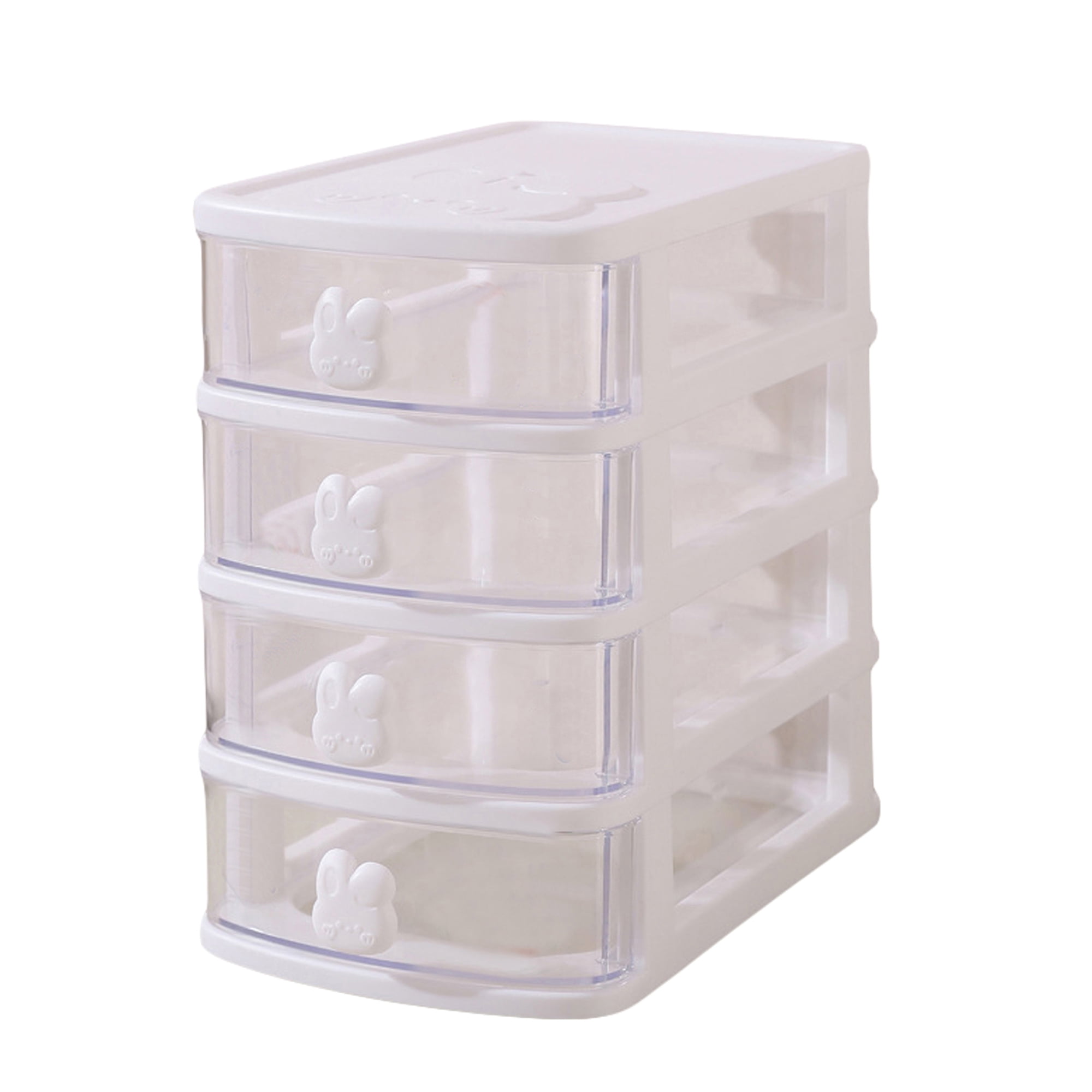 Inevnen Desktop Storage Drawers Desk Organizer with Drawers, Clear ...