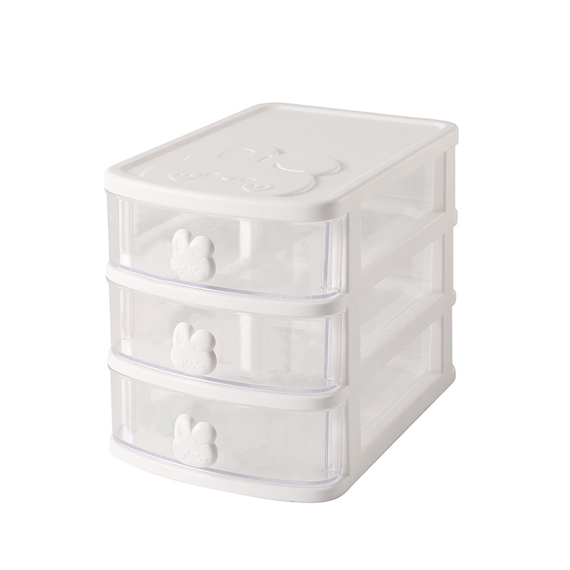 Inevnen Desktop Storage Drawers Desk Organizer with Drawers, Clear ...