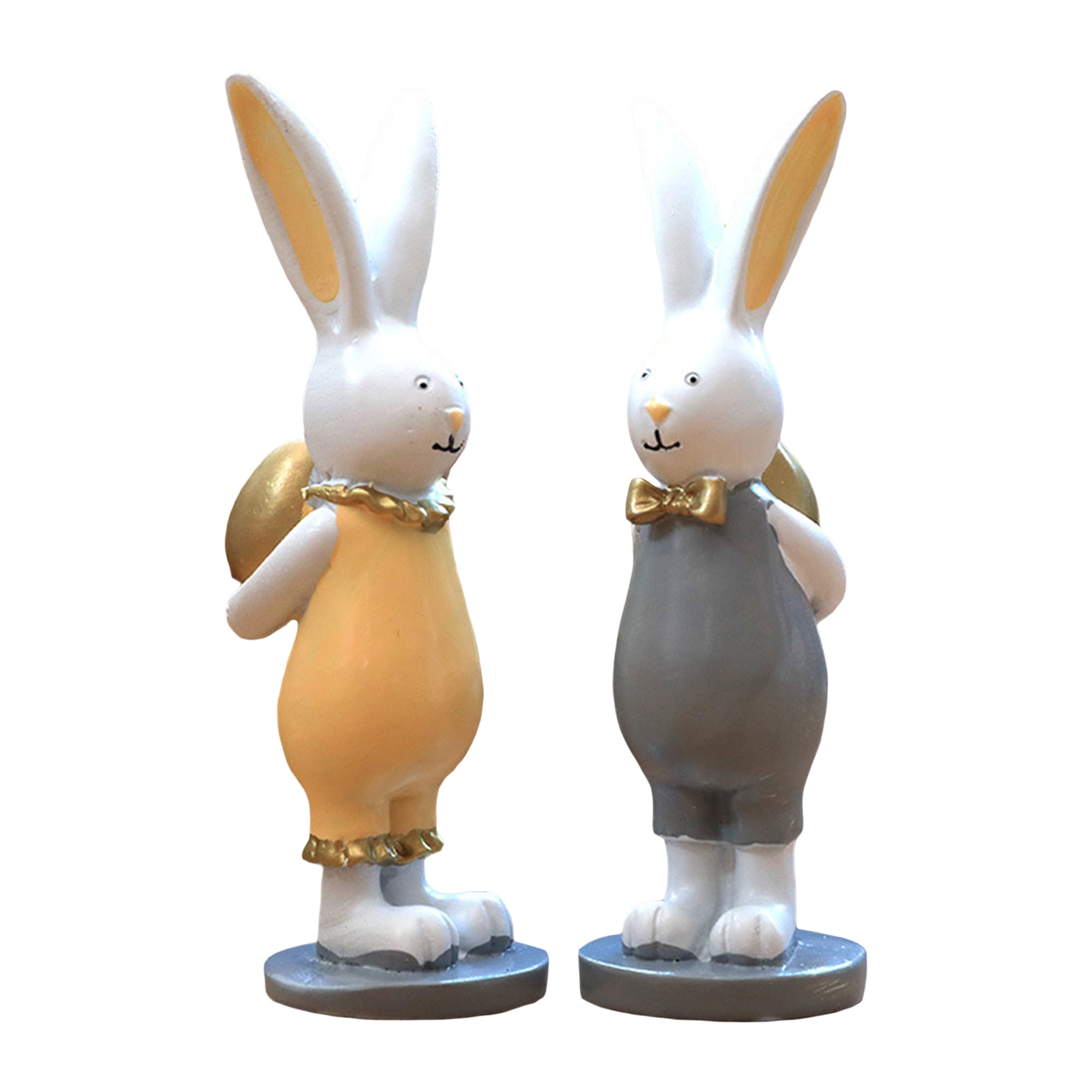 Inevnen Easter Couples Rabbit Decorations Bunny Animals Table Top Decor ...