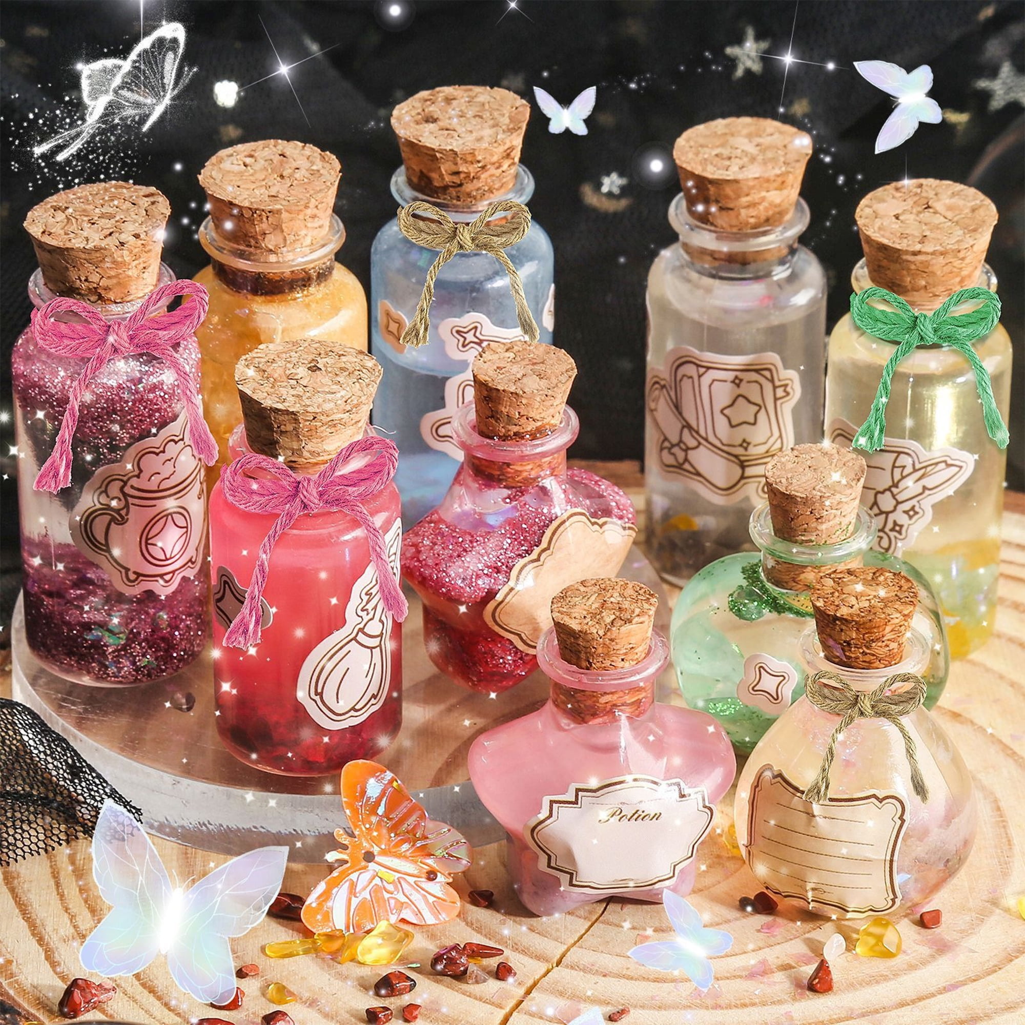 Inevnen Fairy Potions Kit Magic Mix 20 Bottles Halloween Decorations ...