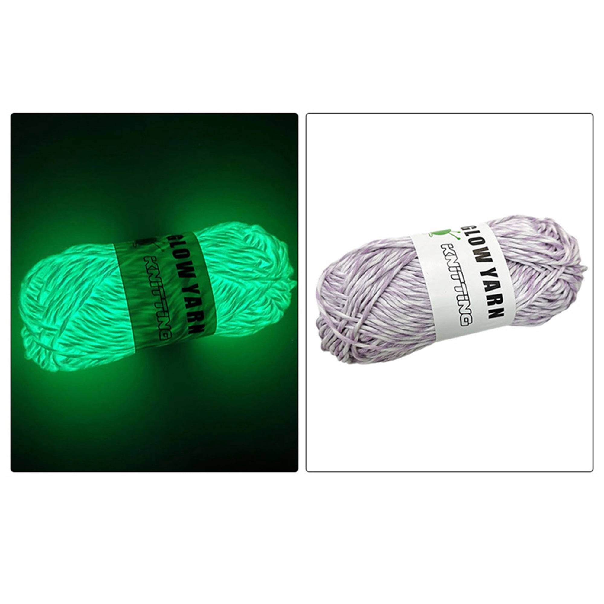 Inevnen Glow in The Dark Yarn DIY Knitting Sewing Thread Crocheting DIY ...