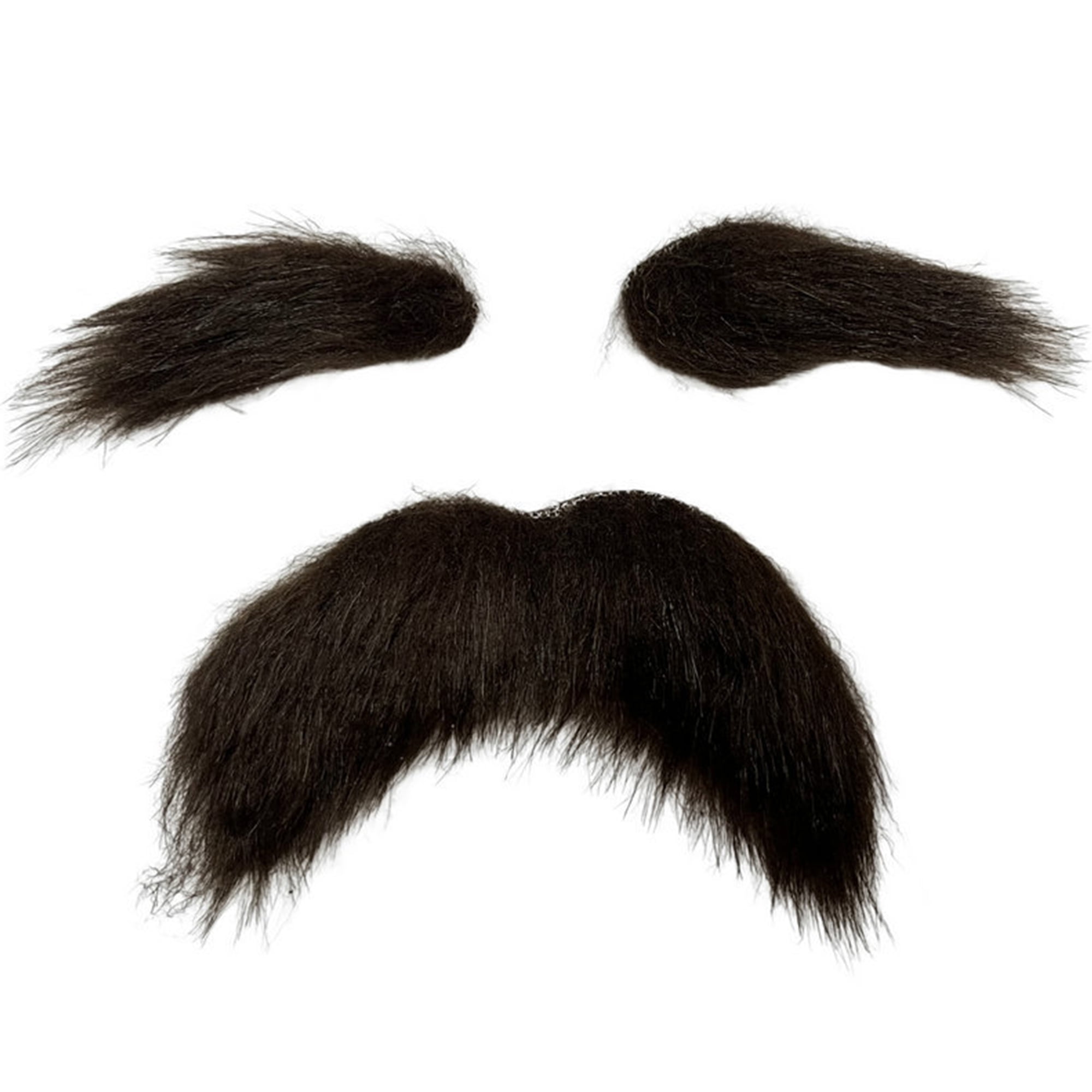 Inevnen Halloween Fake Mustache Set, Realistic Fake Eyebrows and Beards ...