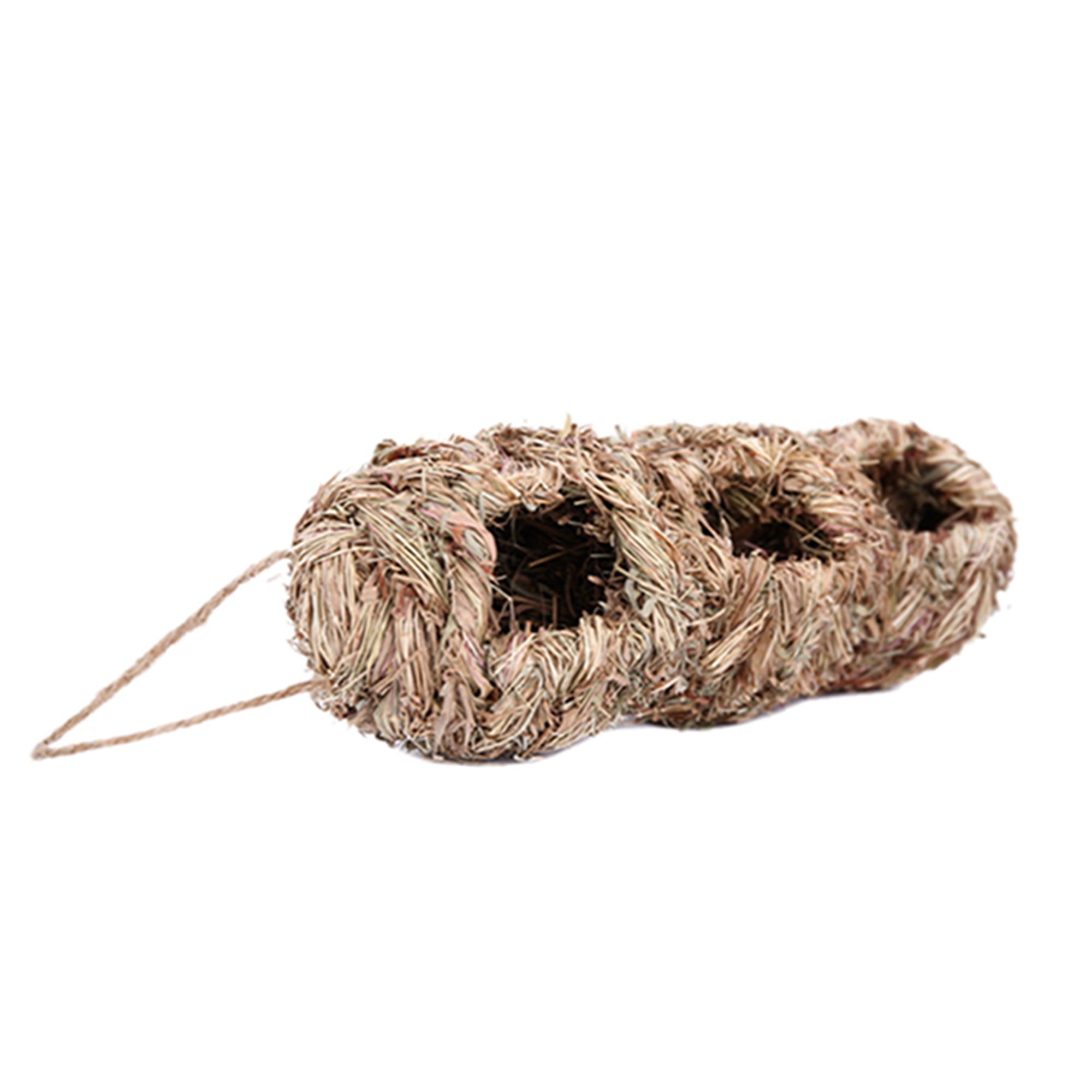 Inevnen Hanging Bird Cage Handmade Straw Nest Outdoor Bird House ...