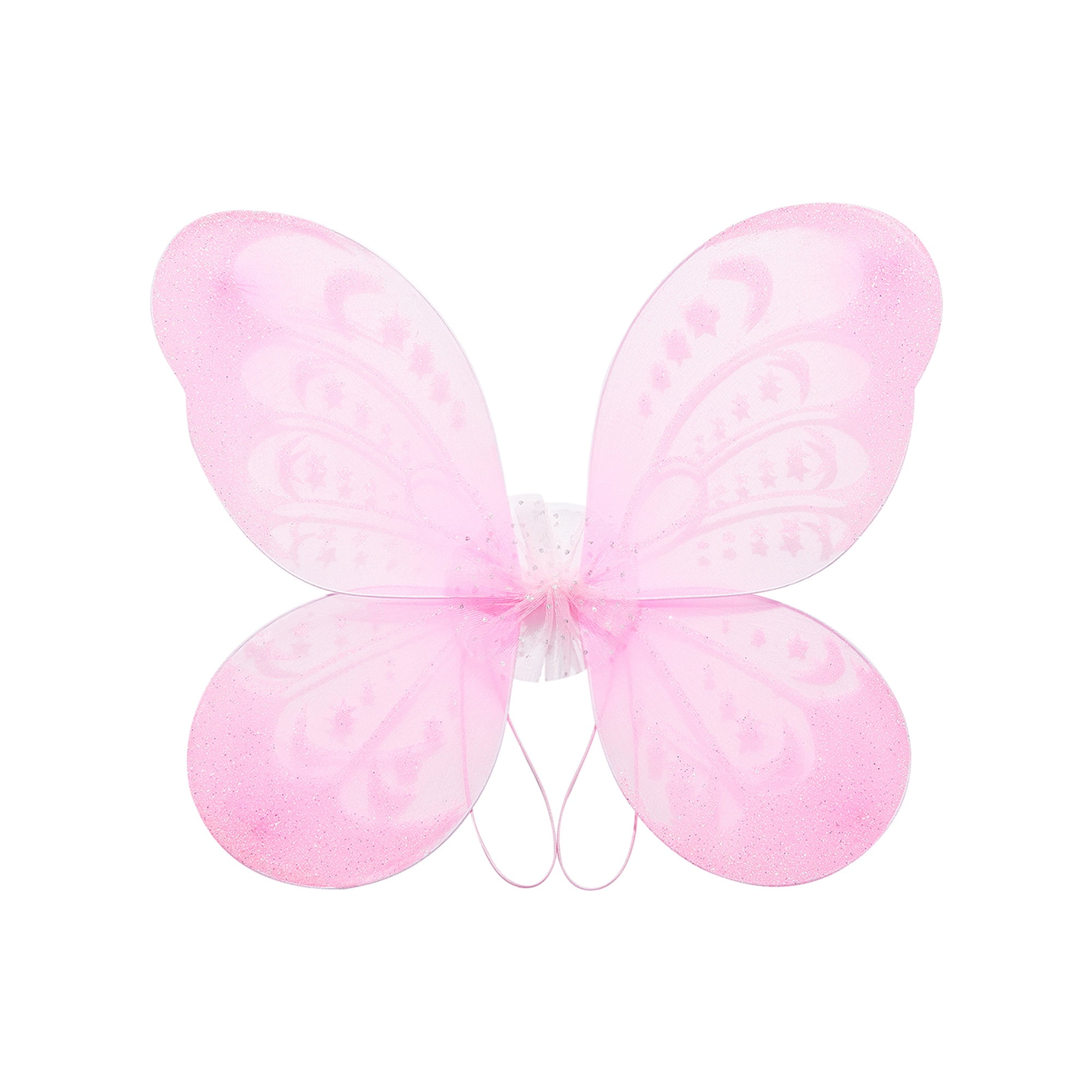 Inevnen Little Girls Rainbow Wings Glitter Butterfly Wings Fairy Wings ...