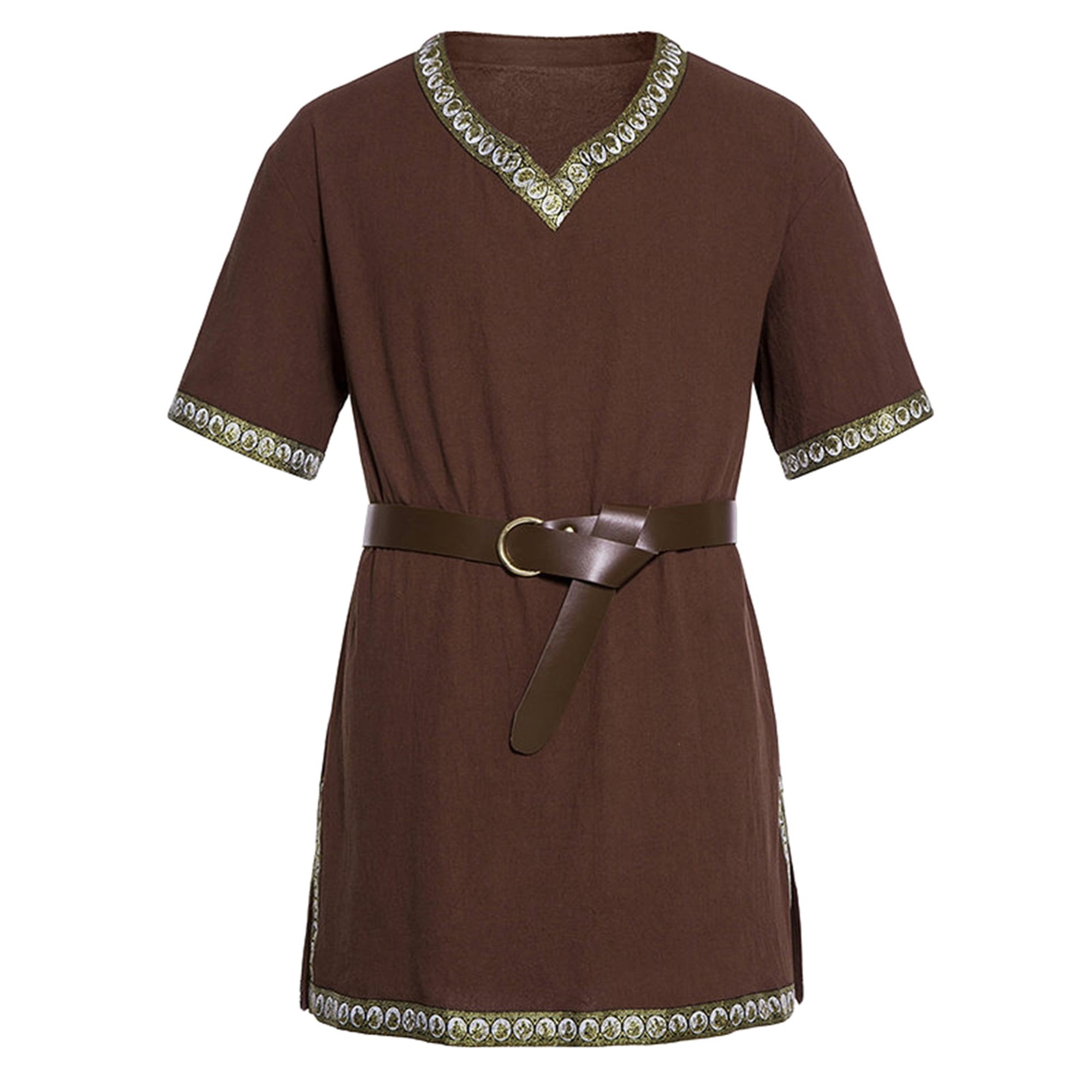 Inevnen Men Medieval Costume Renaissance Templar Knight Vintage Tunic ...