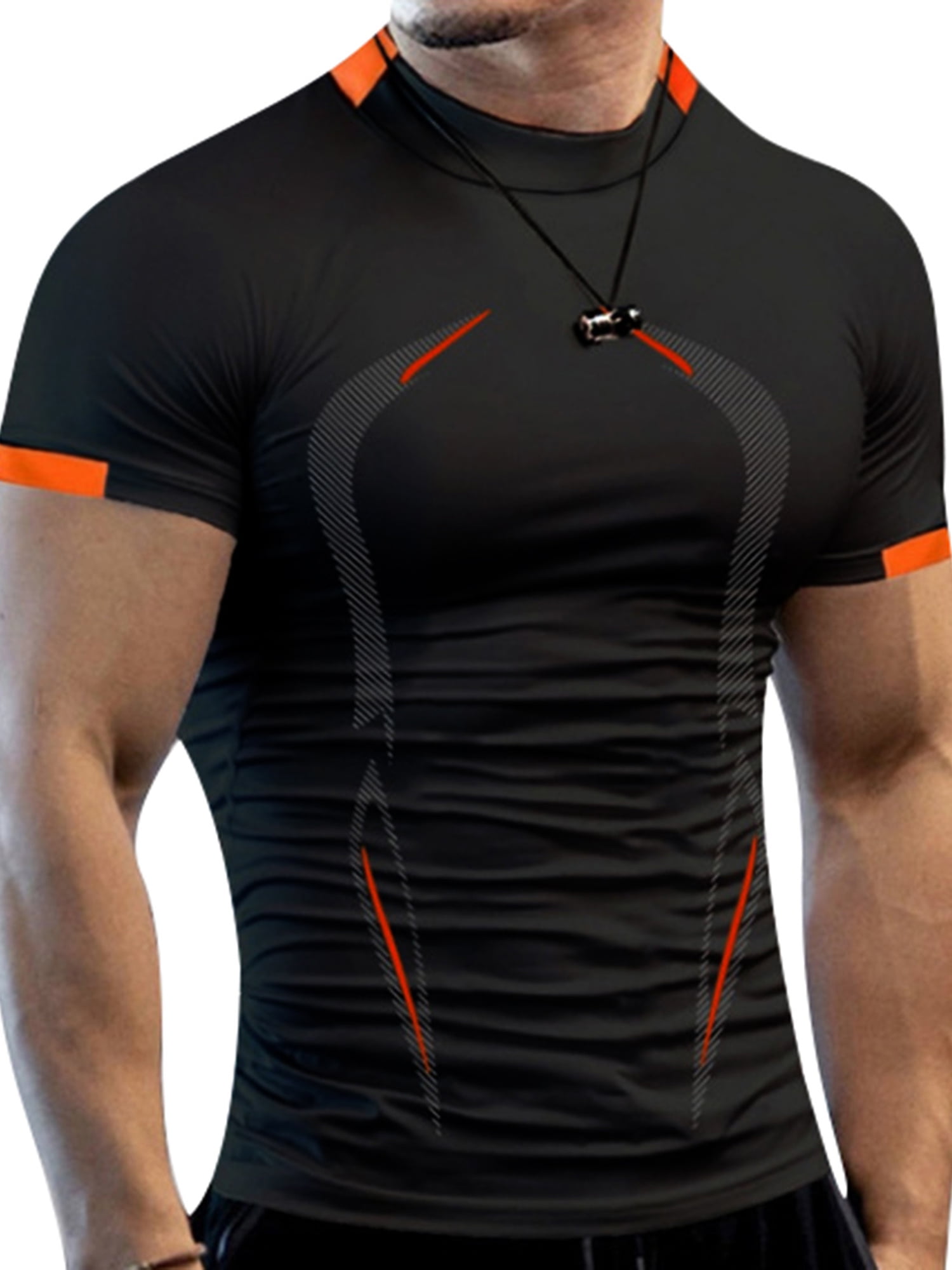 Inevnen Men's Cool Quick Dry Sun Protection Short Sleeve Rash Guard ...