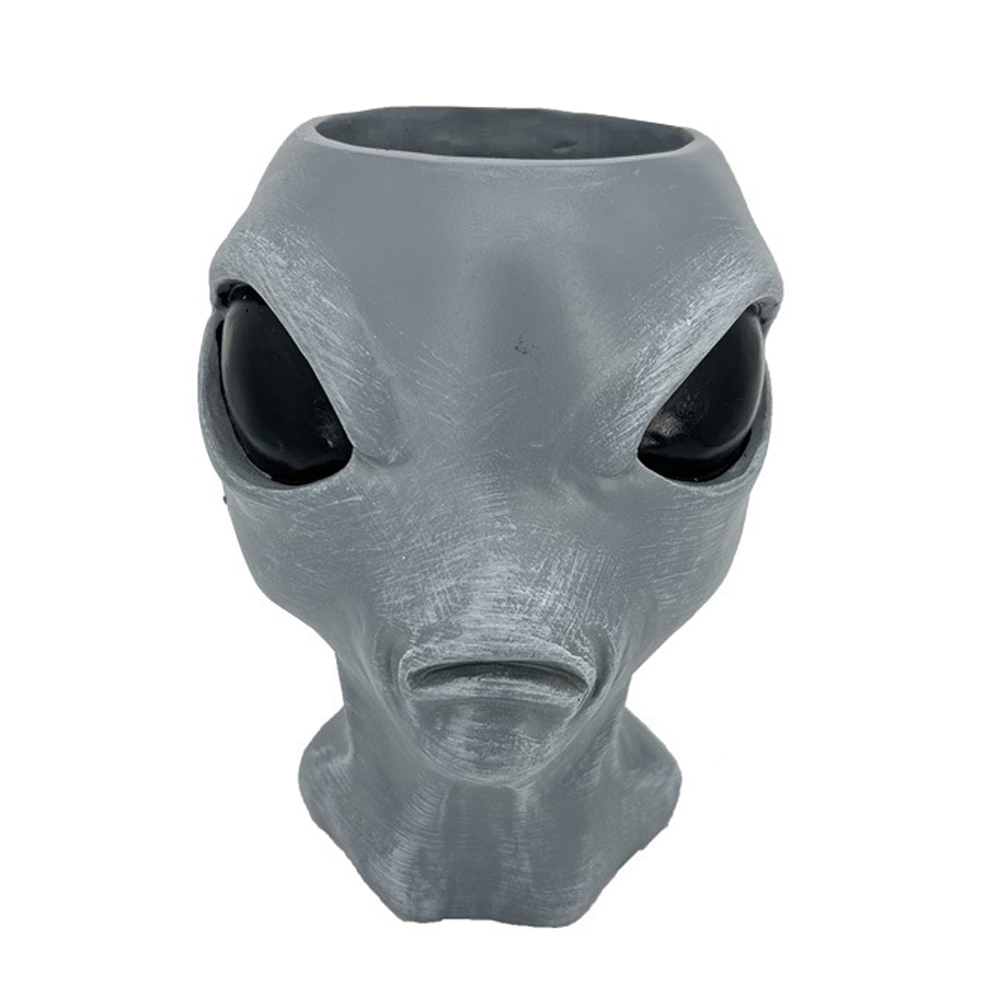 Inevnen Resin Big-eyed Alien Planter Funny Alien Face Cactus Succulent ...