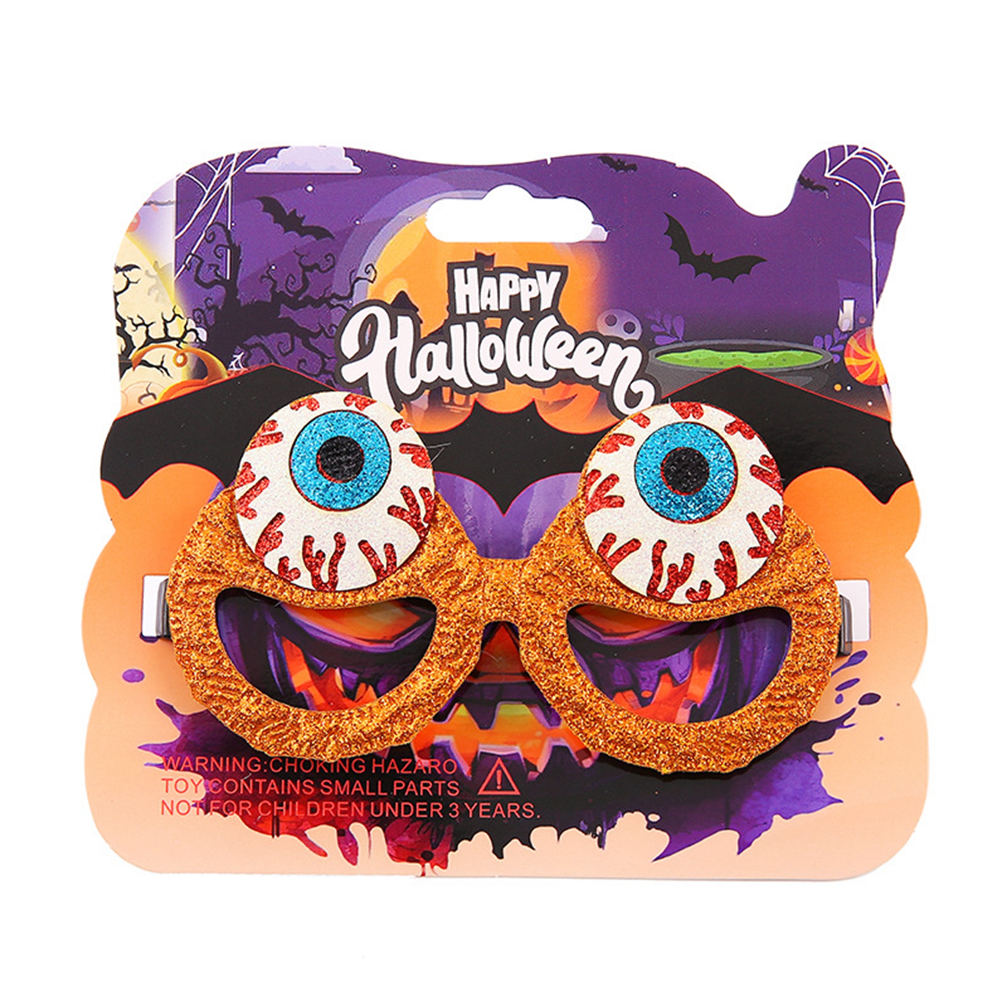 Inevnen Scary Halloween Glasses Eyeballs Glasses for Photobooth Props ...