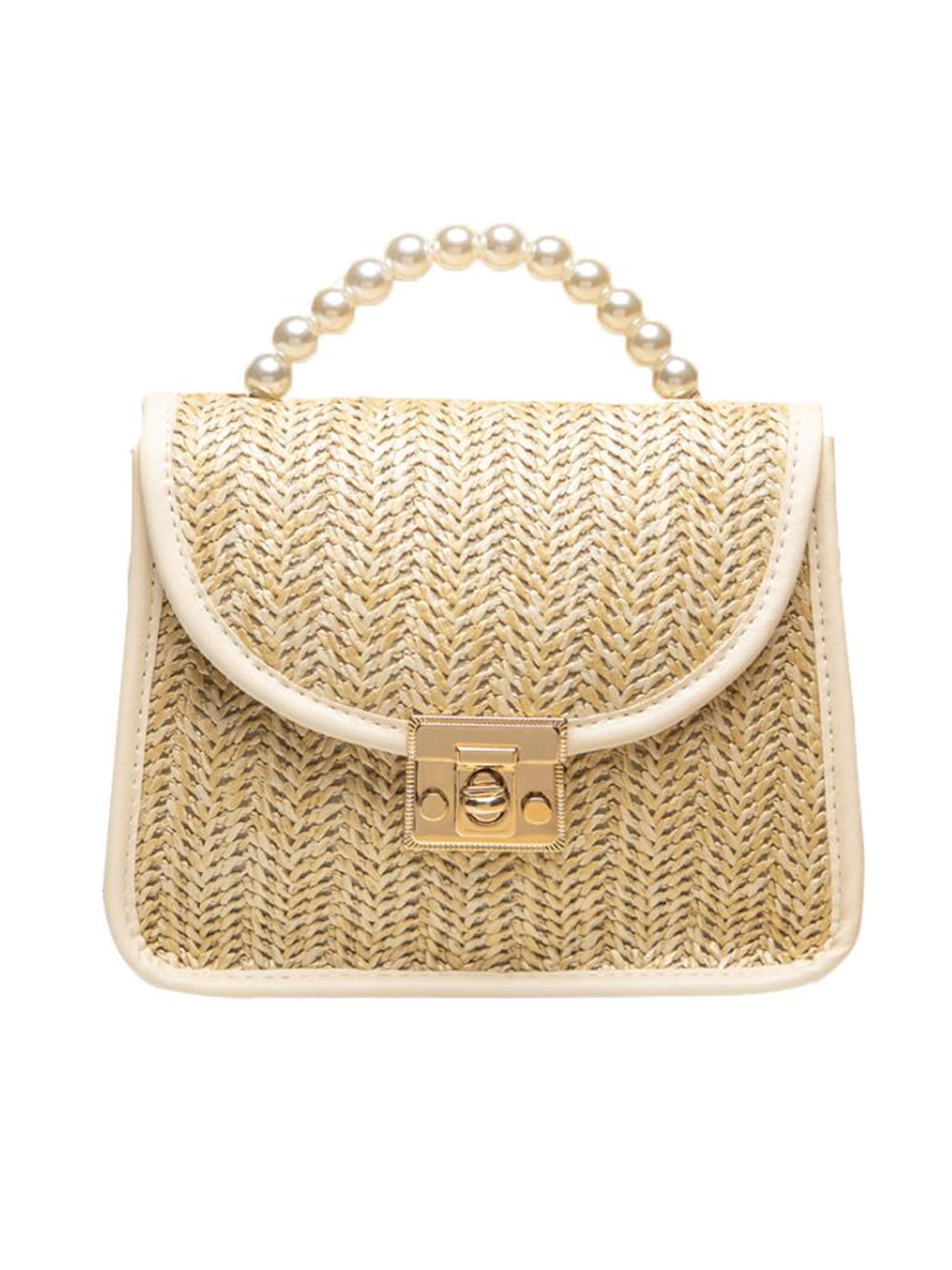 Inevnen Straw Shoulder Bag, Kadell Straw Clutch Women Handmade Straw ...