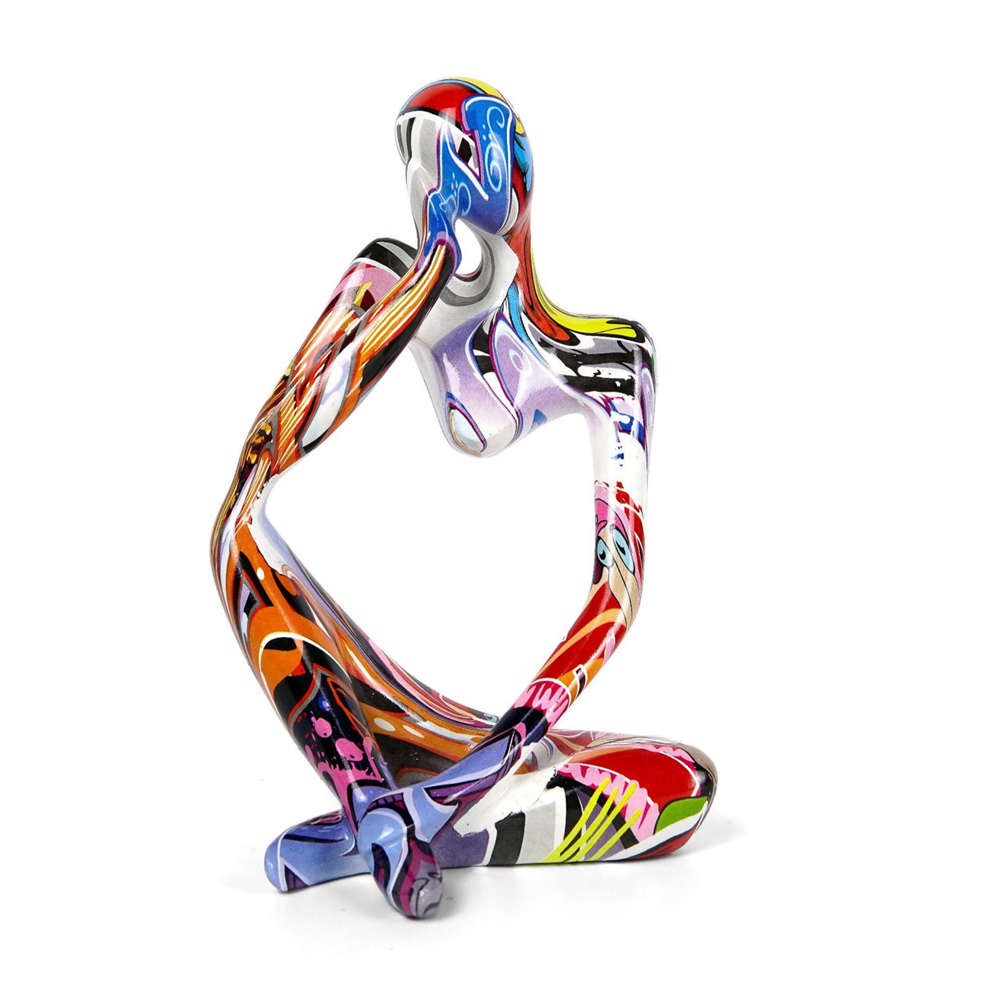 Inevnen Thinker Statues Sculptures Resin Abstract Thinker Figurines ...