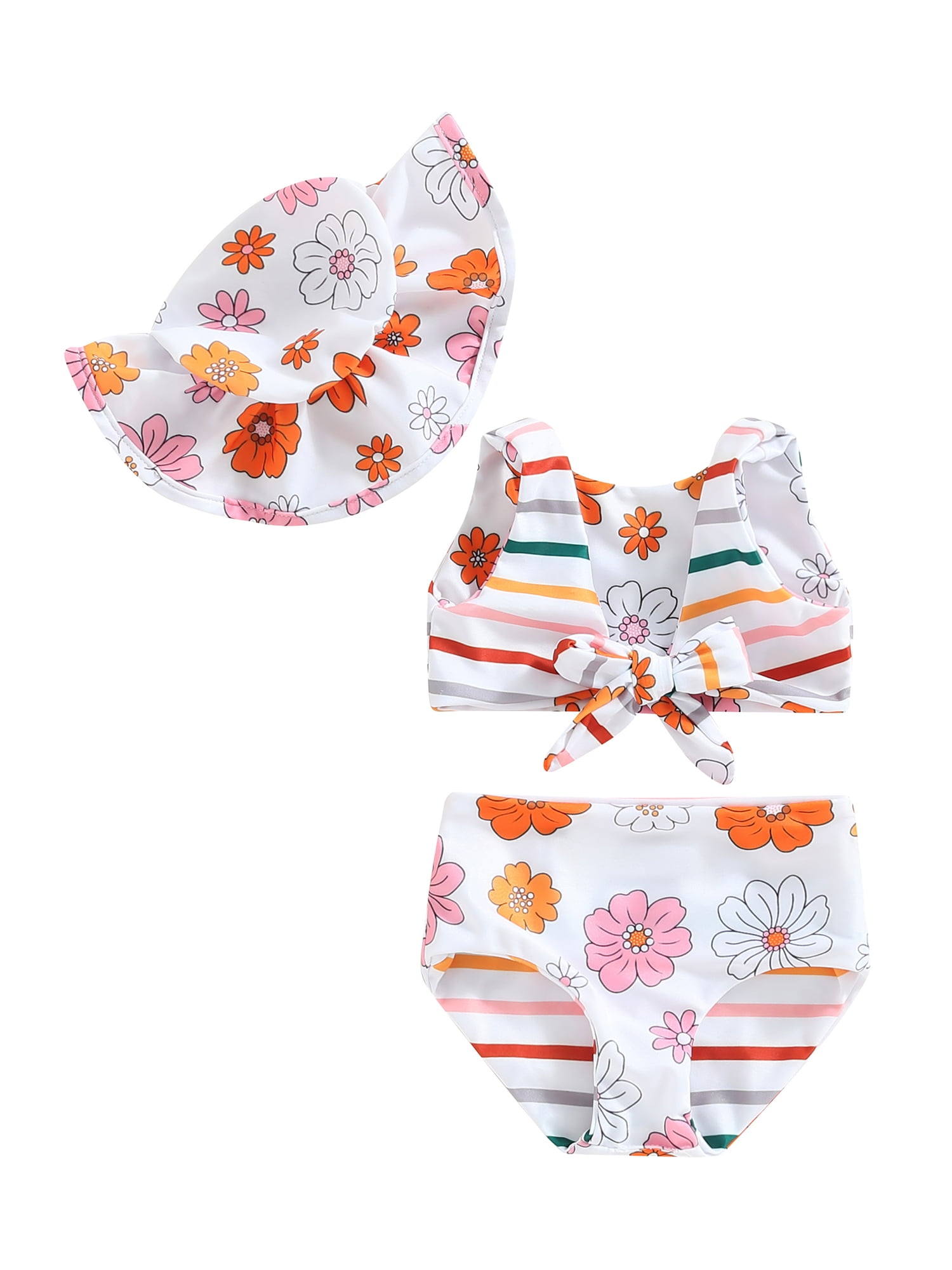 Inevnen Toddler Girl Swimsuits Infant Baby Bathing Suit Bikini Sets ...