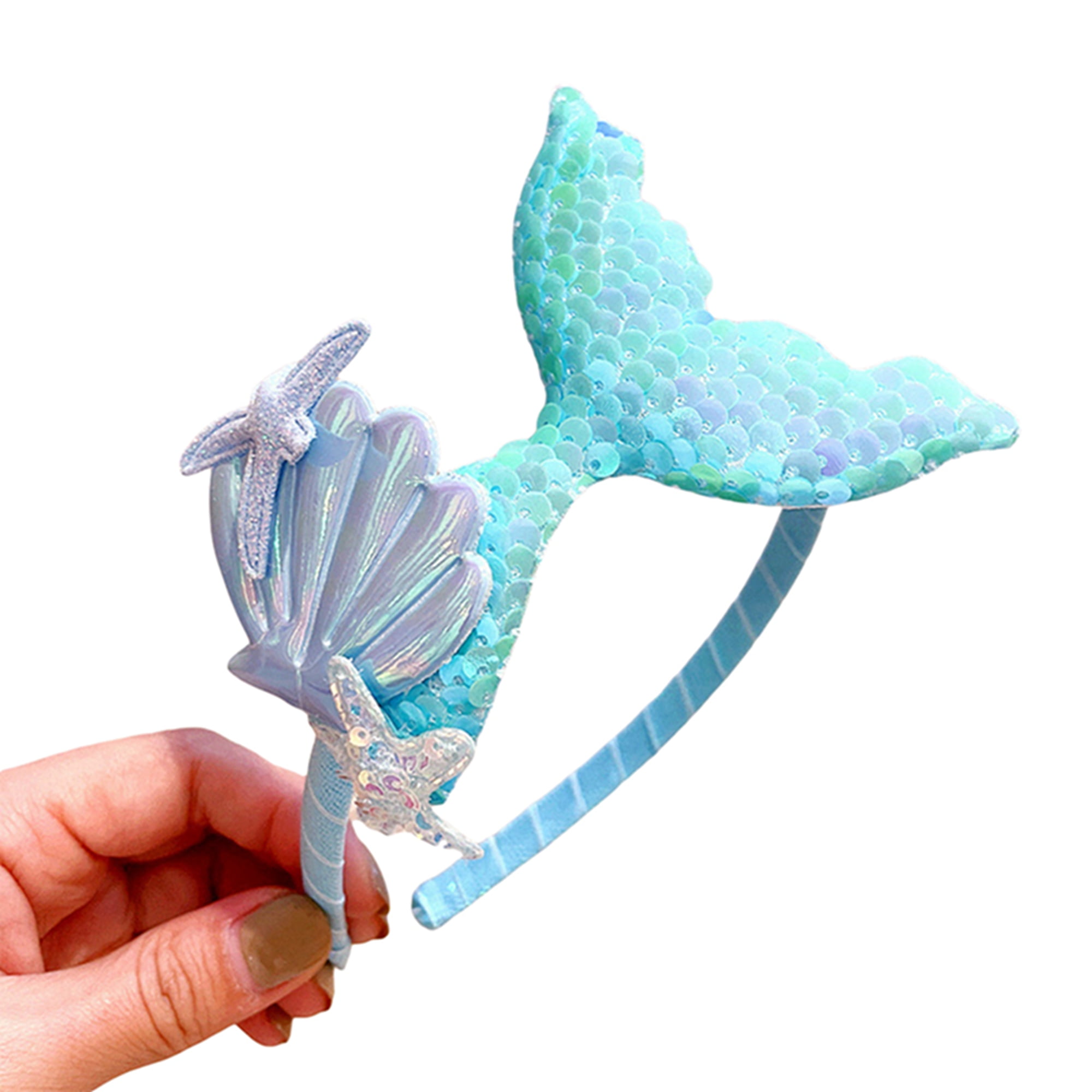 Inevnen Toddler Mermaid Hair Clip Cute Sequins Hair Pins Kids Sweet ...