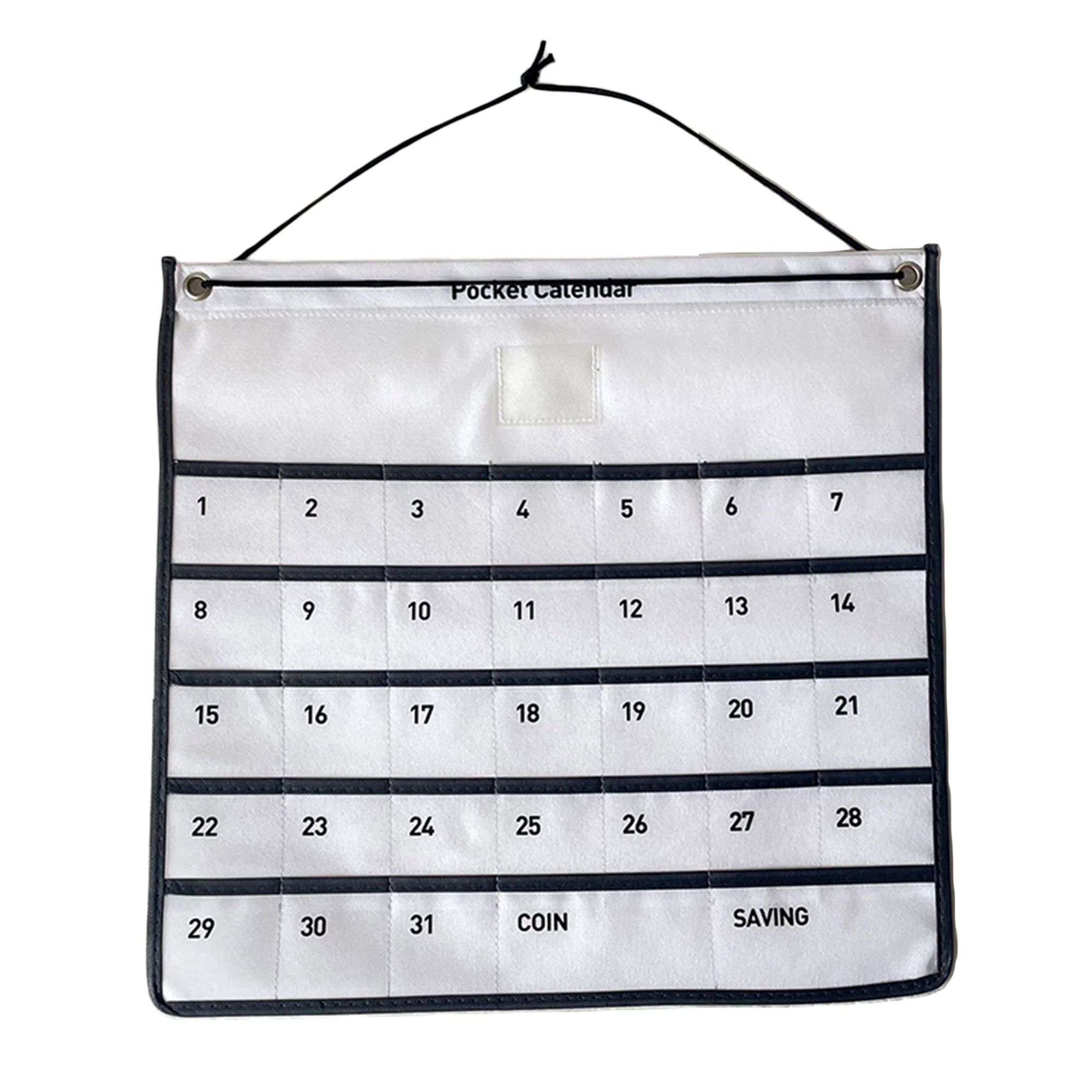 Inevnen Wall Hanging Pocket Calendar Non-Woven Fabric Monthly Calendar ...