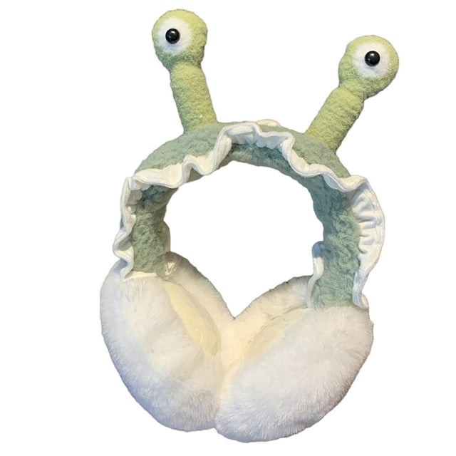 Inevnen Winter Fuzzy Earmuffs Cartoon Cozy Foldable Ear Warmers Cute ...