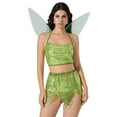 Inevnen Womens Fairies Tinker Bell Deluxe Costume With Wings Role Play