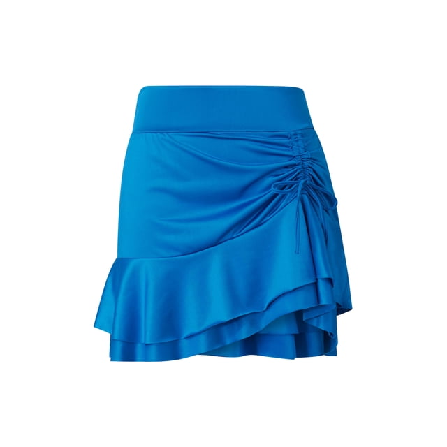 Inevnen Women's High Waisted Adjustable Drawstring Ruffle Swim Skirt ...