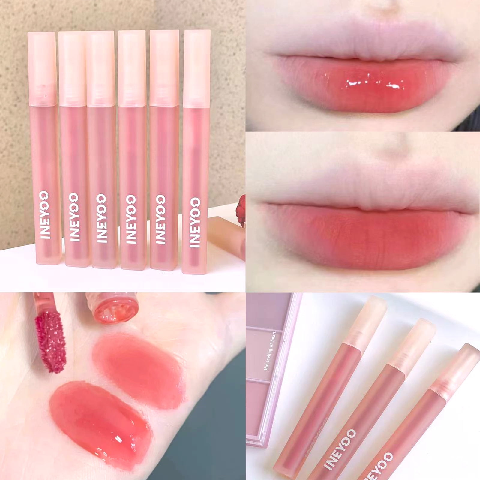 Ineyoo water mist lip glaze Lipstick Matte Velvet refreshing long ...