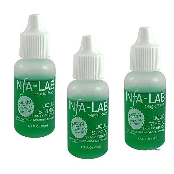 Infa-Lab Magic Touch Liquid Styptic, Stops Bleeding from Nicks and Cuts ...