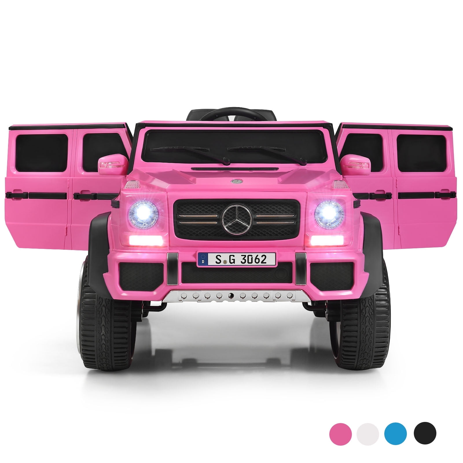 Infans 12V Licensed Mercedes-Benz Kids Ride On Car w/ Trunk, Toddler ...