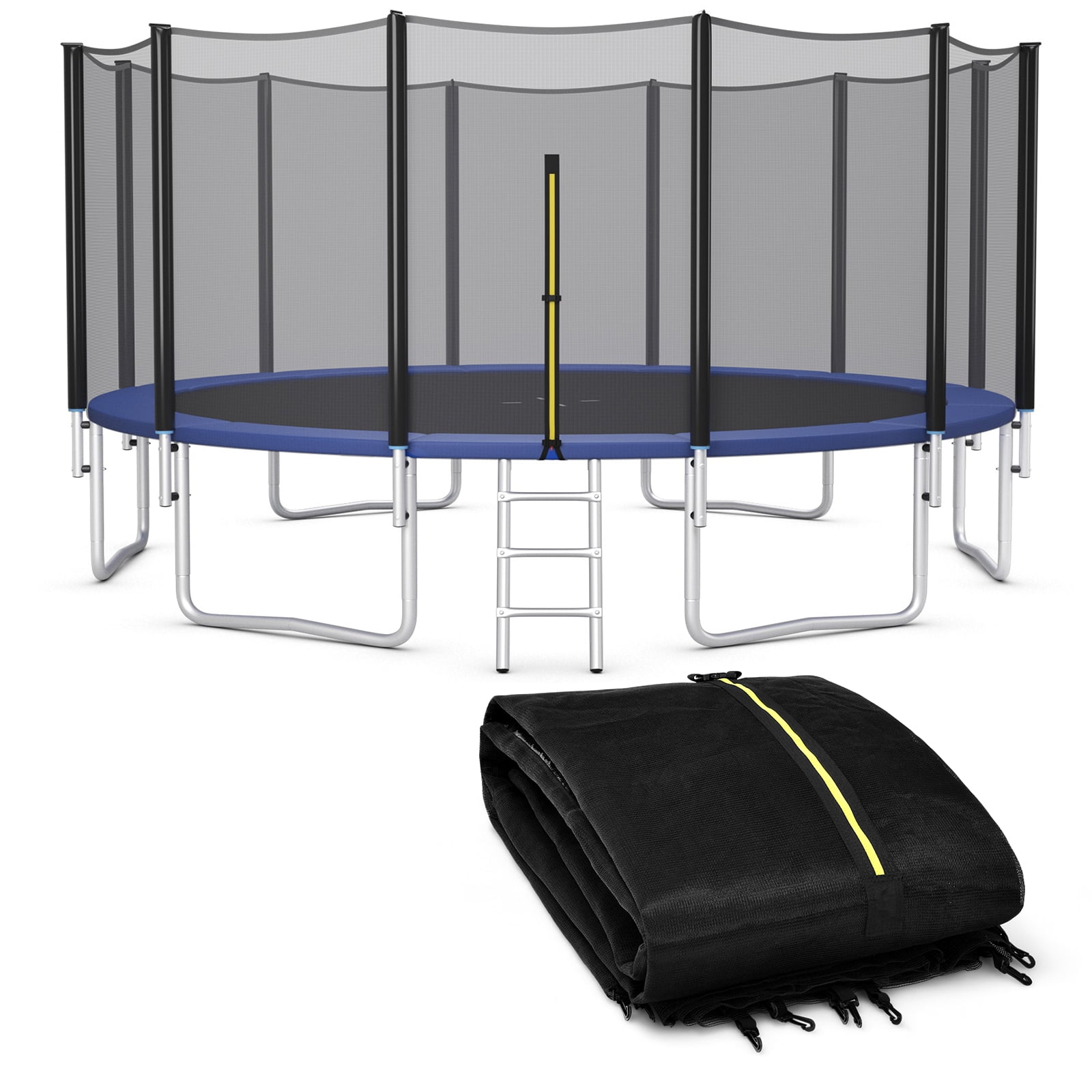 Infans 16FT Trampoline Safety Net, PE Material, Weather & Rip-Resistant ...