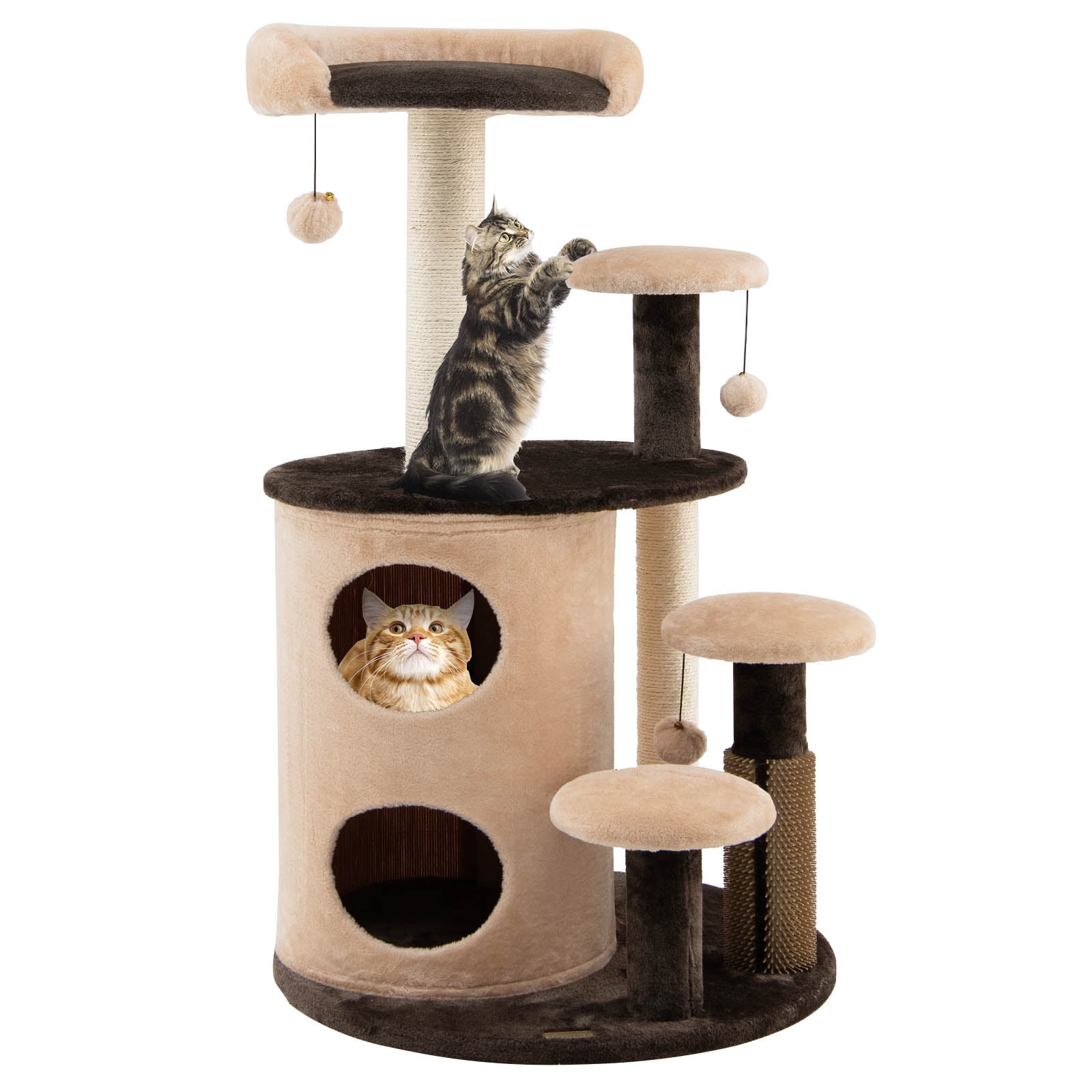 Infans 40" Cat Tree Tower Multi-Level Activity Tree with 2-Tier Cat ...