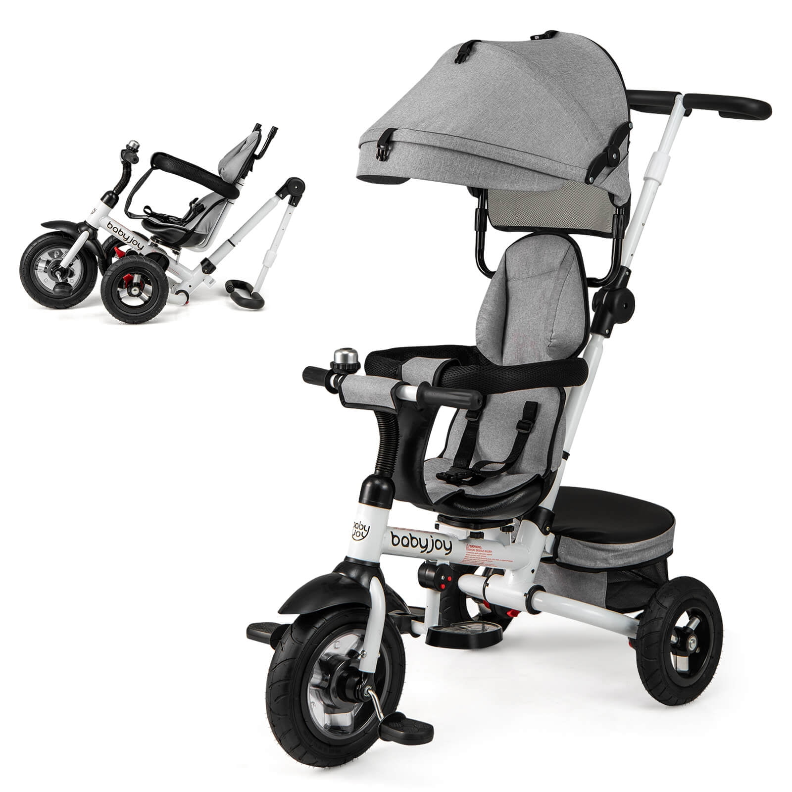 Infans 5-in-1 Folding Trike for Toddlers 1-5 Years Old w/ Safety ...