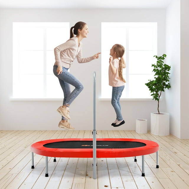 Infans 50" Trampoline for 2 People Foldable Rebouncer w/Adjustable ...