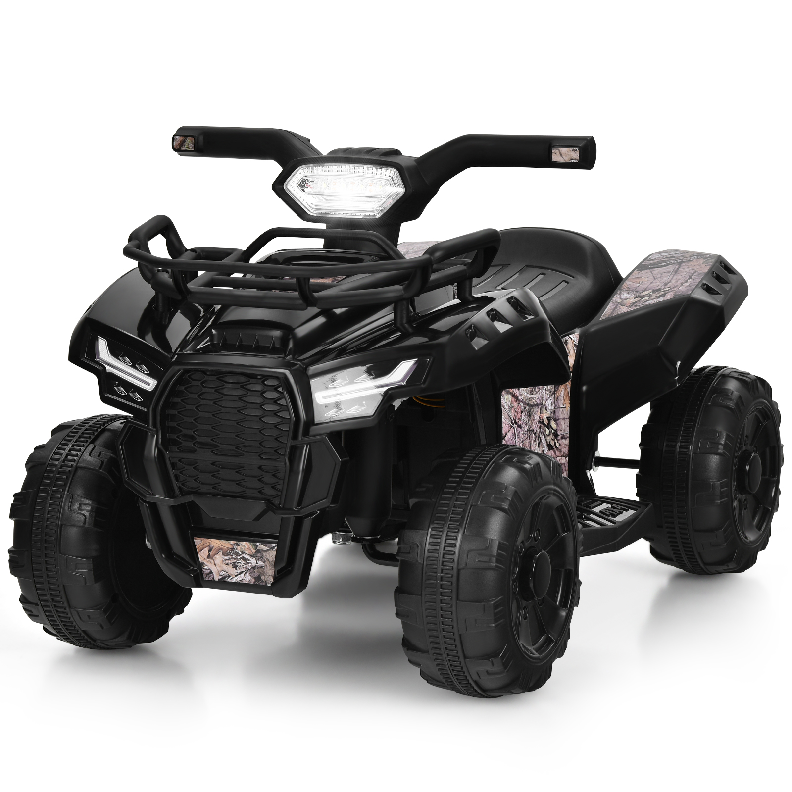 Infans 12V Kids 4-Wheeler ATV Quad Ride On Car w/ LED Light & Music ...
