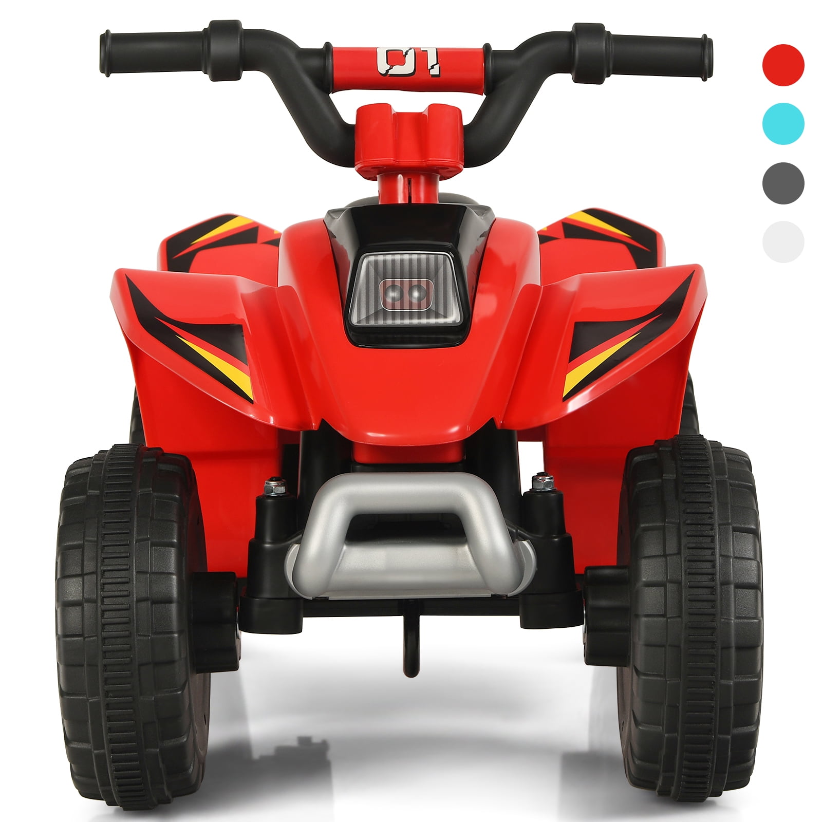 Infans 6V Battery Operated Quad ATV, 4 Wheels Ride On Toy for ...