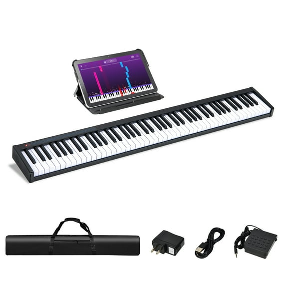 Infans 88 Key Digital Piano Portable MIDI Semi-Weighted Keyboard Key ...
